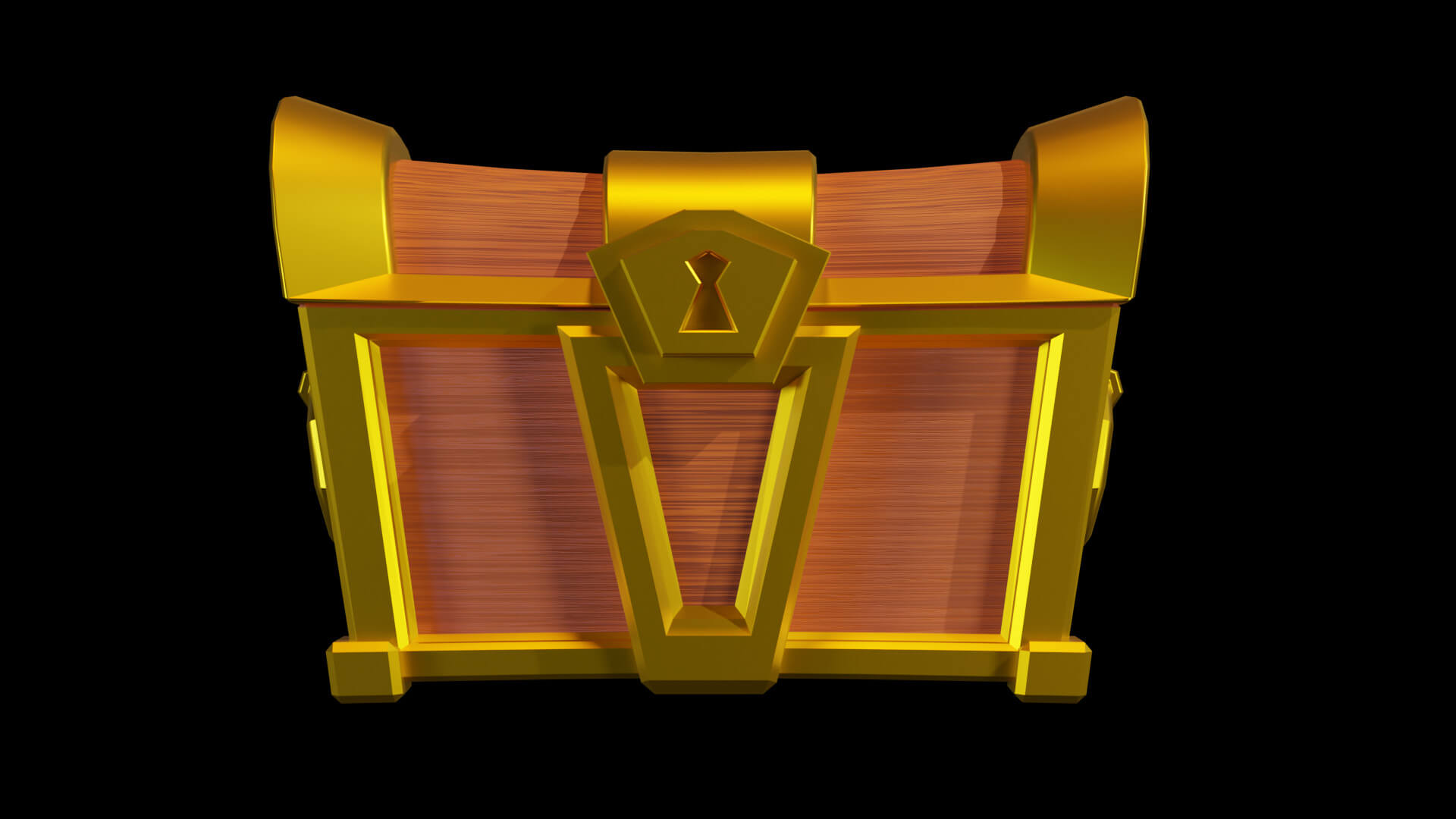 Low Poly Treasure Chest - 3D Model by NomanKhalid