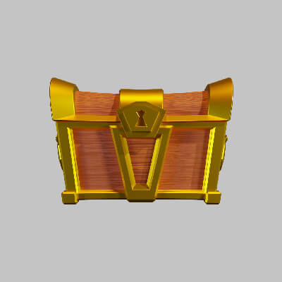 Low Poly Treasure Chest - 3D Model by NomanKhalid