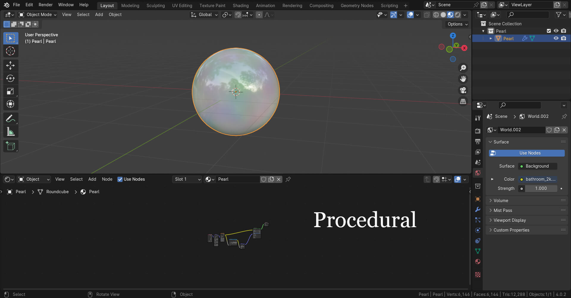 Realistic Procedural Pearl Material by NomanKhalid