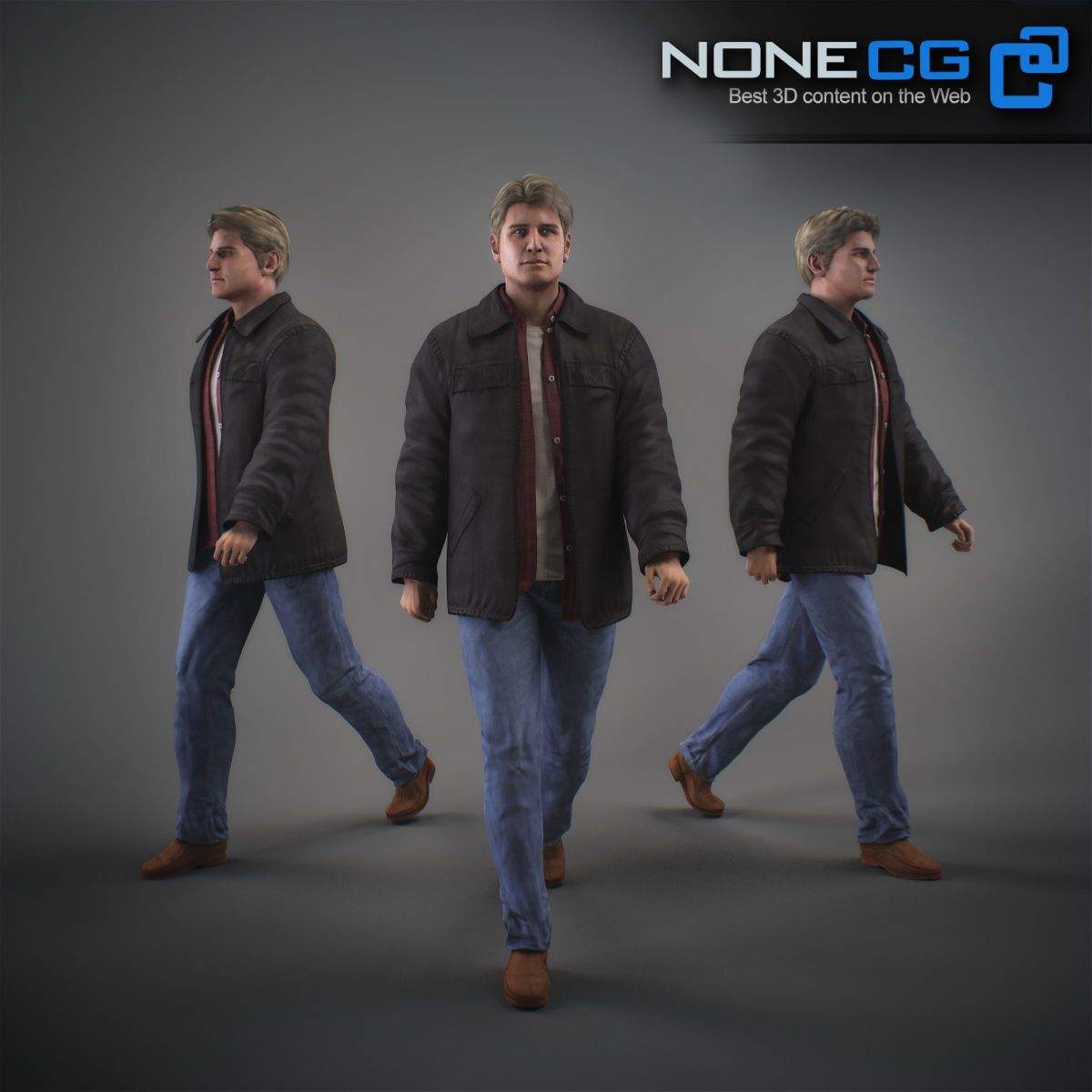 Adult Male Brian V2 - 3D Model by NoneCG