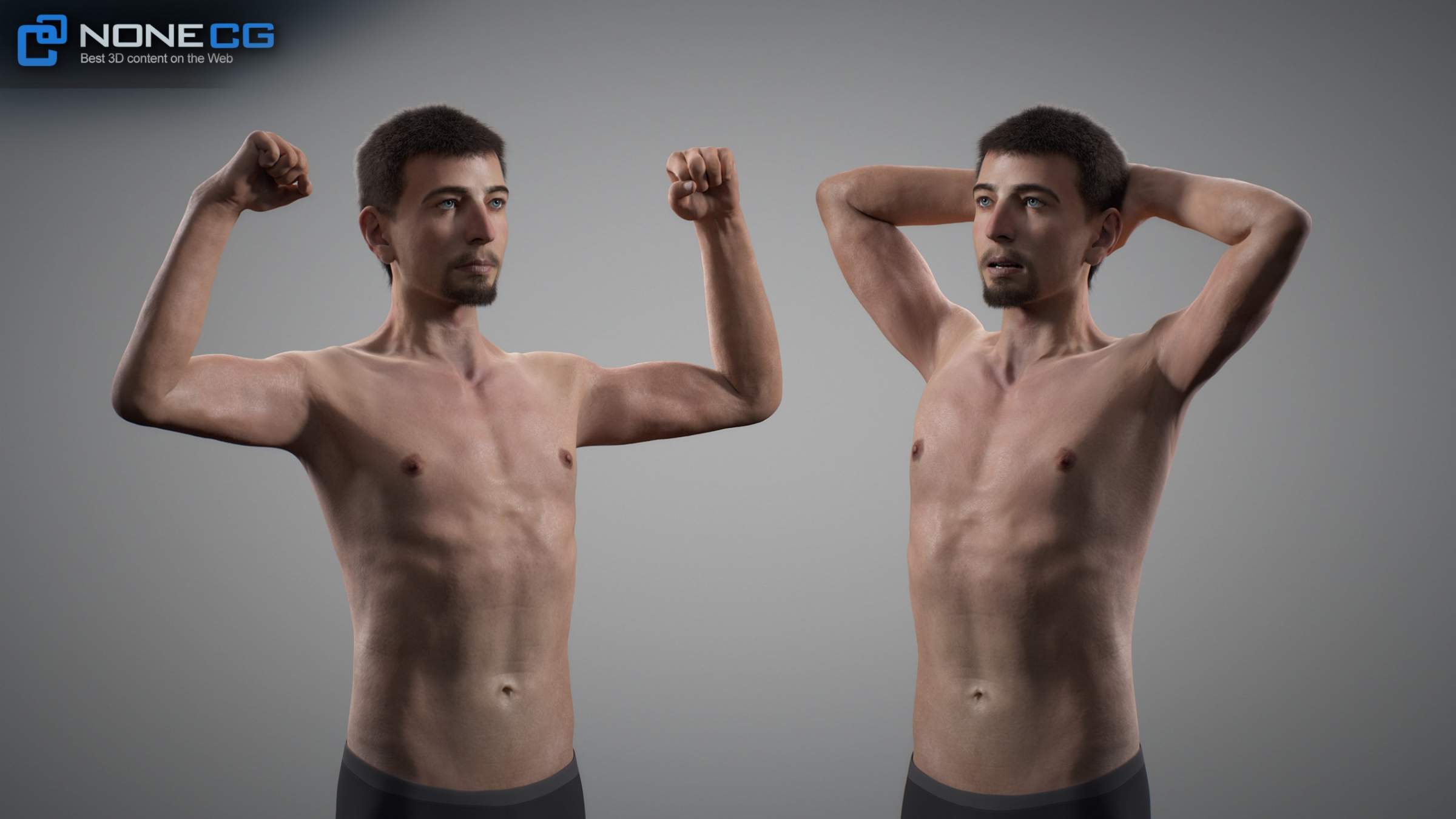 Aging Man - 3D Model by NoneCG