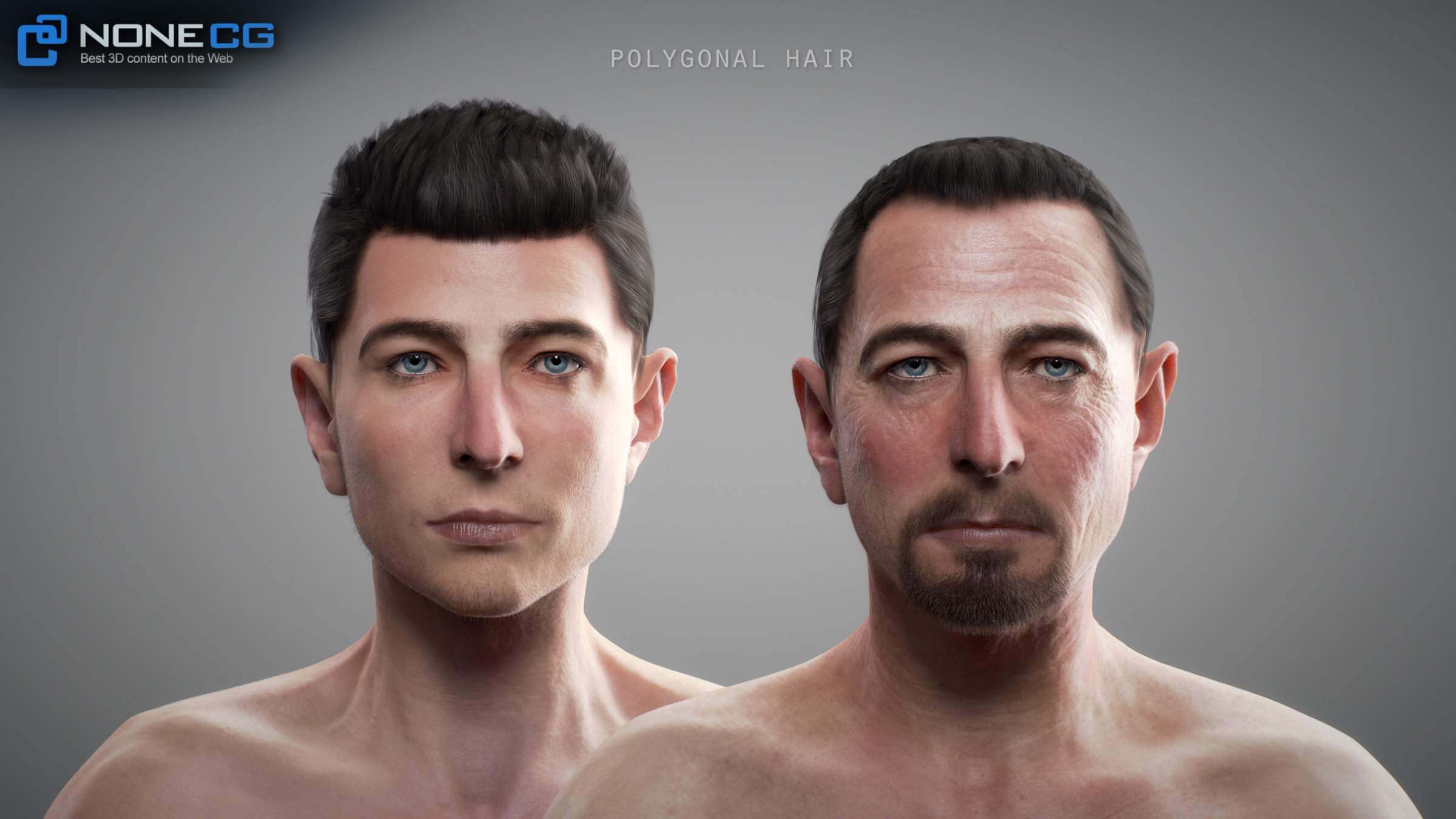 Aging Man - 3D Model by NoneCG