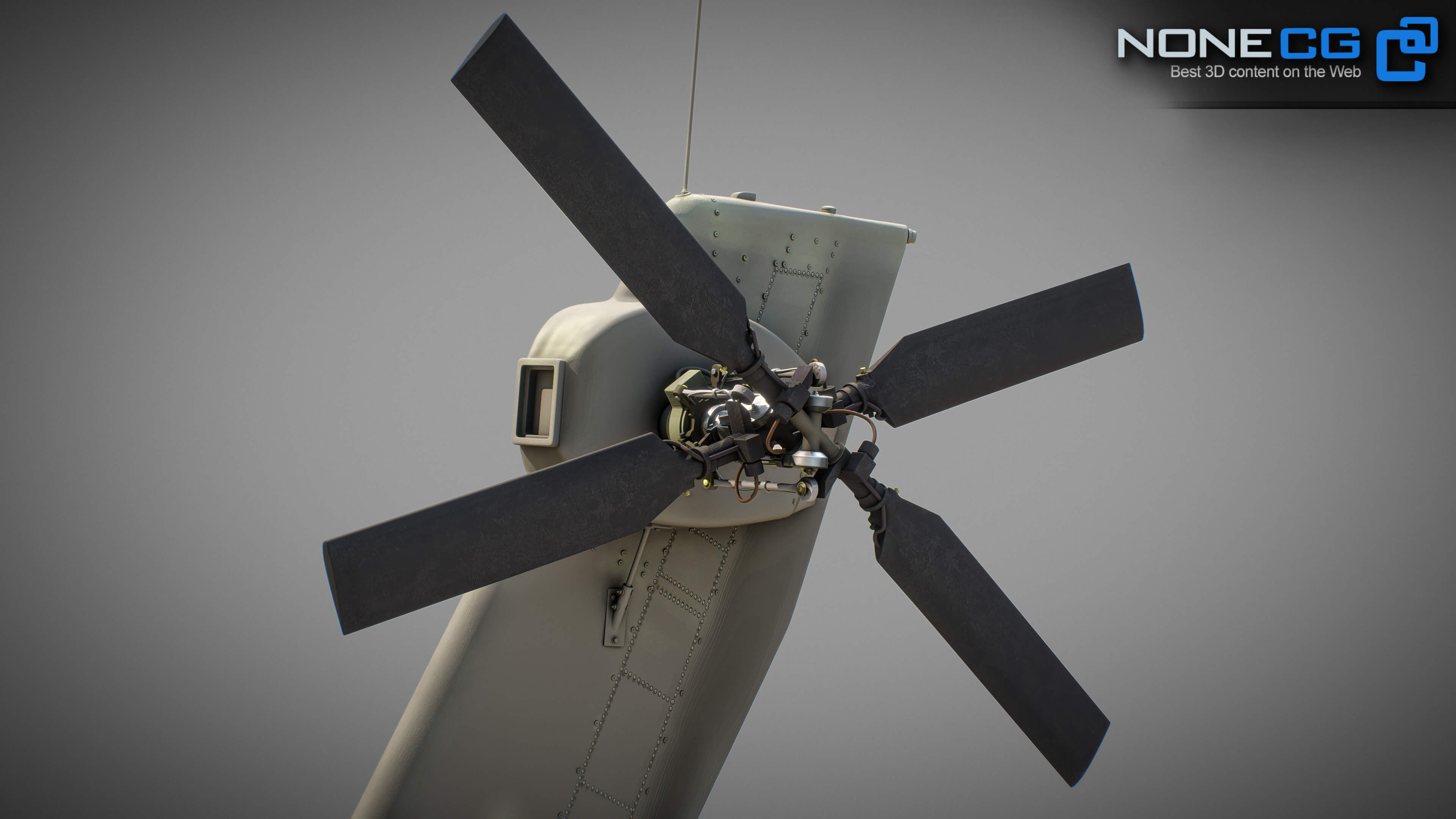 AH-64D Apache Longbow Helicopter With Cockpit 3D Model by NoneCG