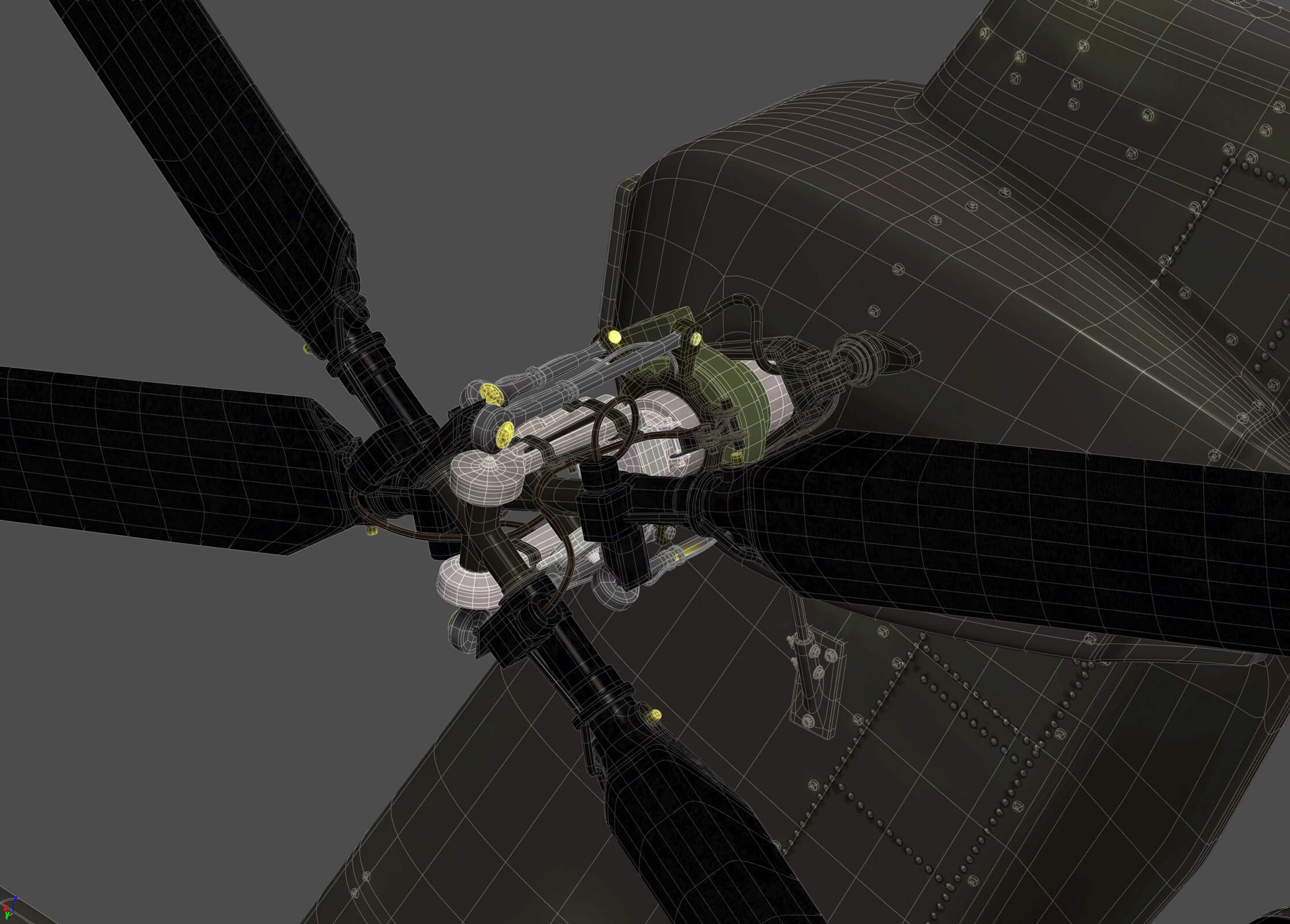 AH-64D Apache Longbow Helicopter With Cockpit 3D Model by NoneCG