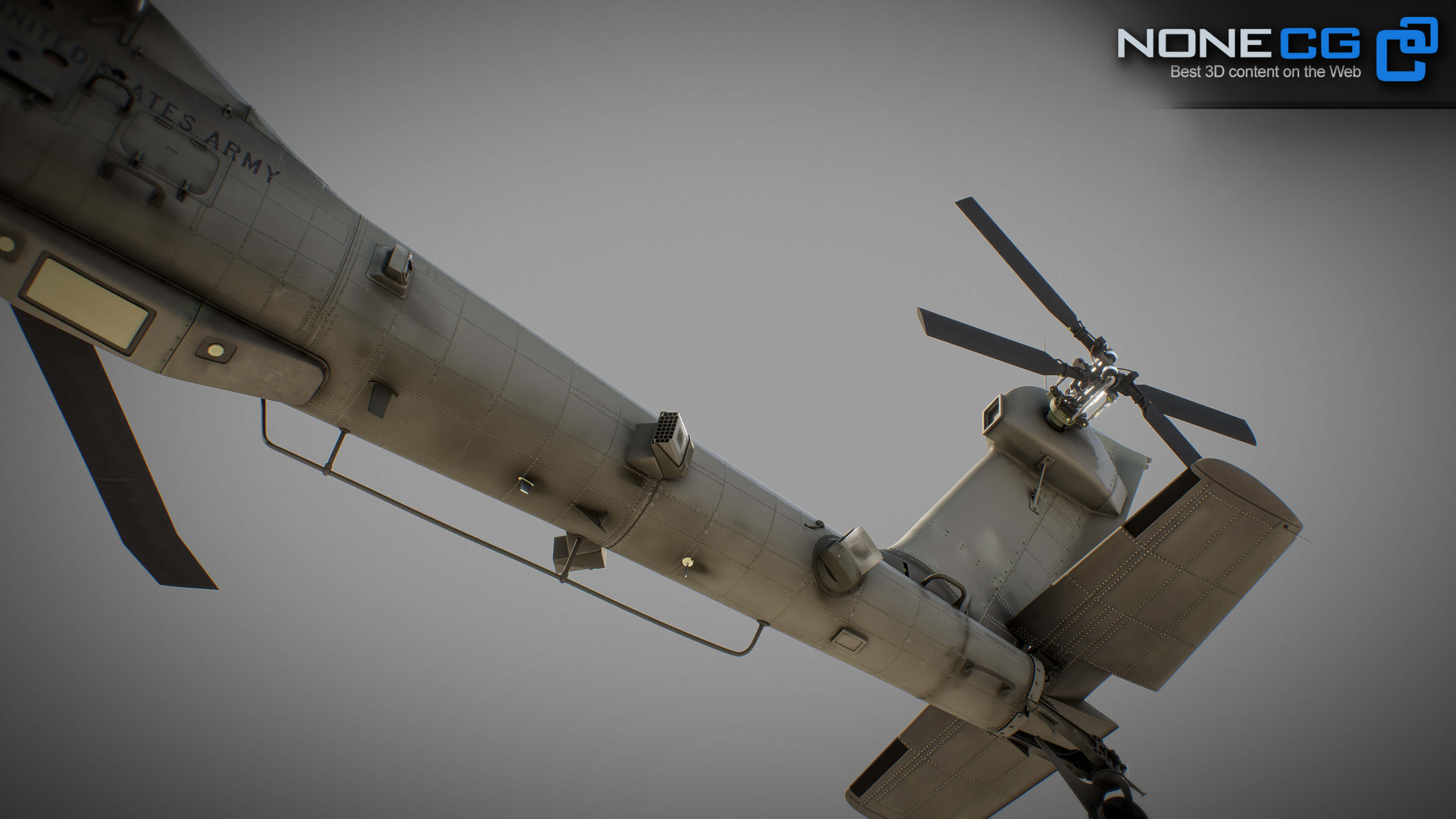 AH-64D Apache Longbow Helicopter With Cockpit 3D Model by NoneCG