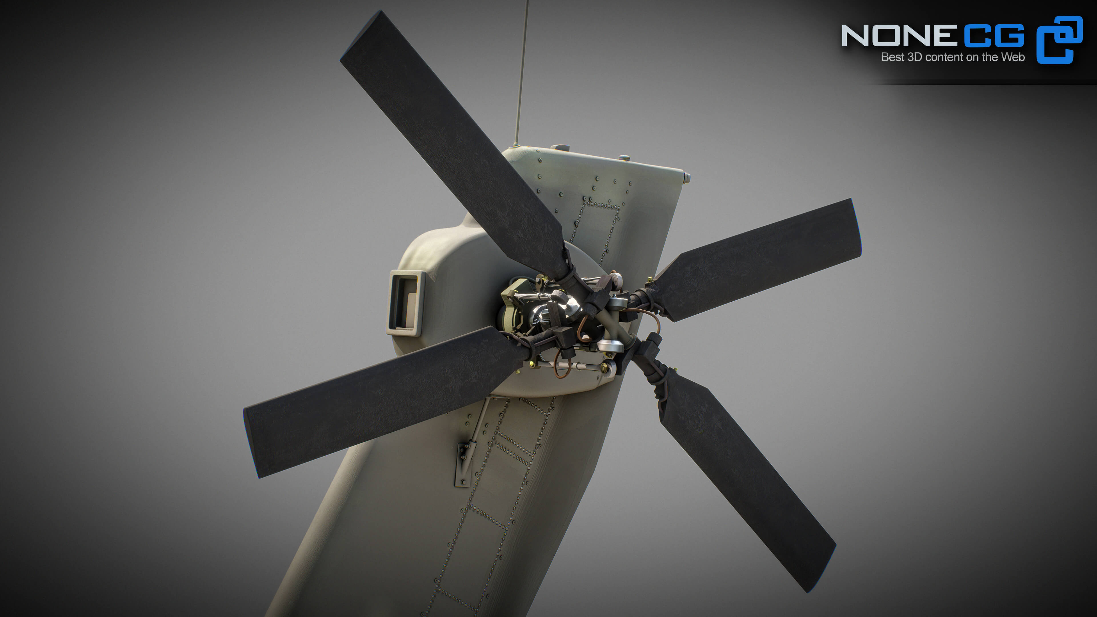 AH-64D Apache Longbow Helicopter 3D Model by NoneCG