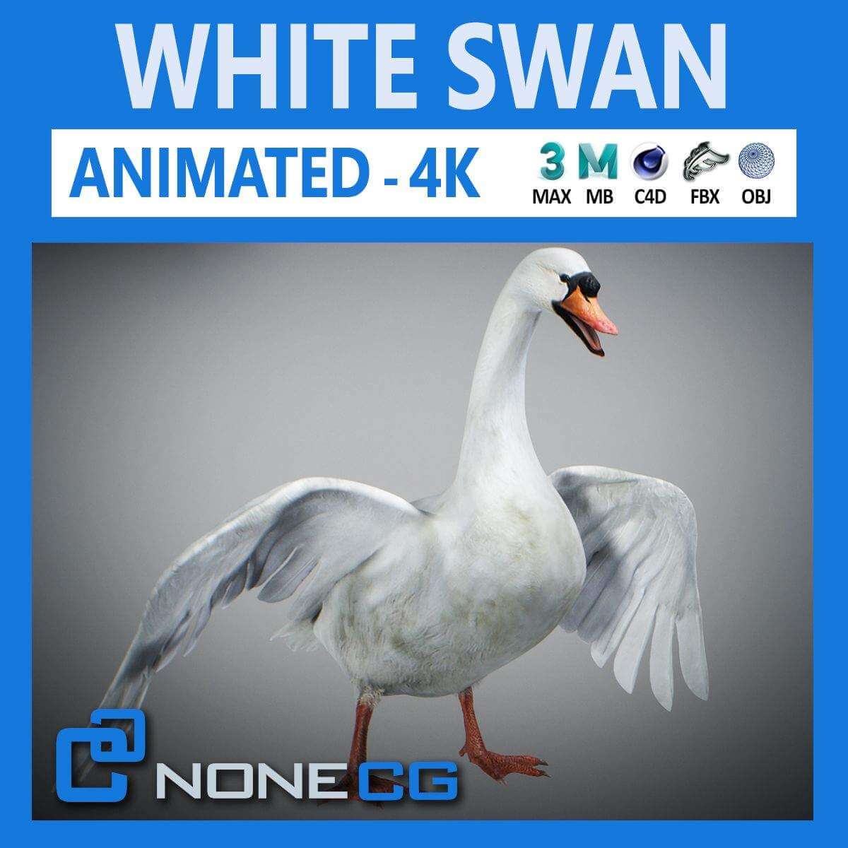 Swan - 3D Model by NoneCG