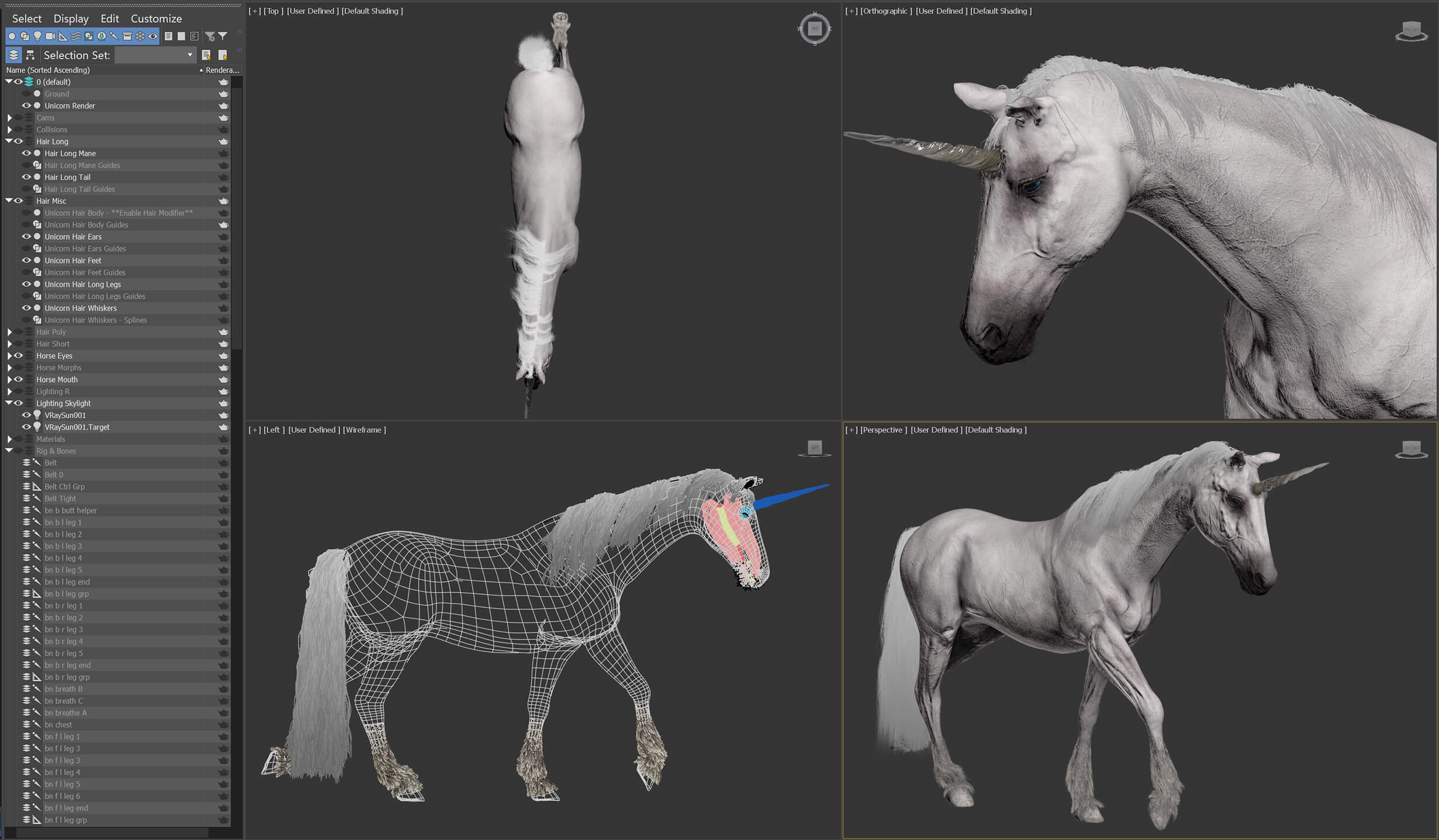 Animated Unicorn - 3D Model by NoneCG