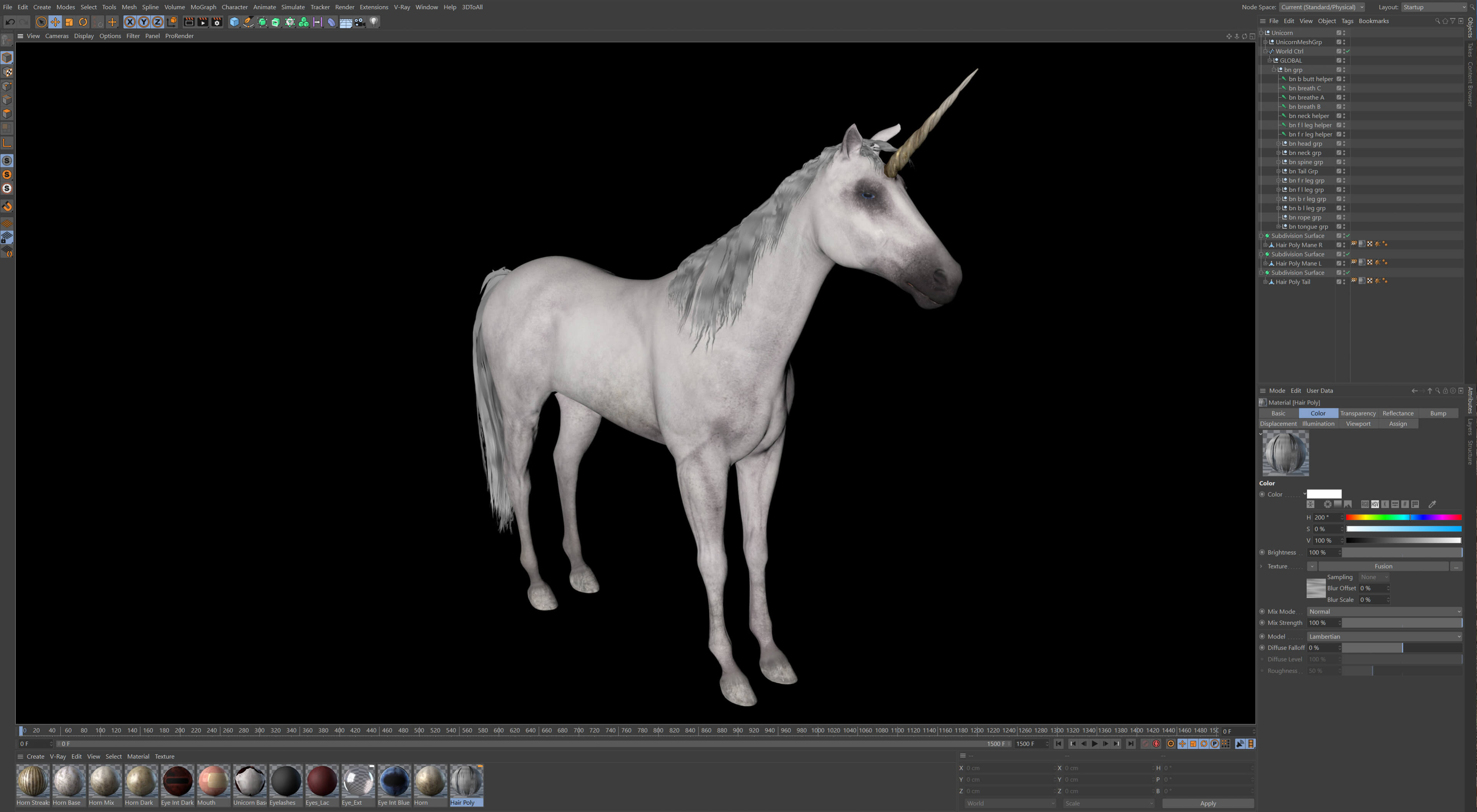 Animated Unicorn - 3D Model by NoneCG