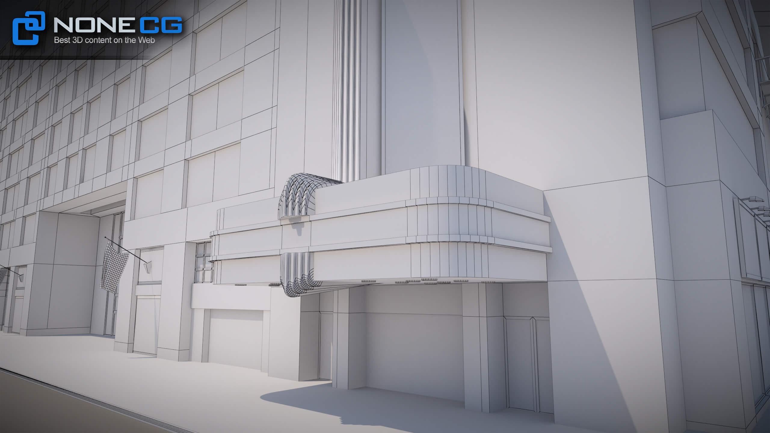 Building 1685 Broadway Theater - 3D Model by NoneCG