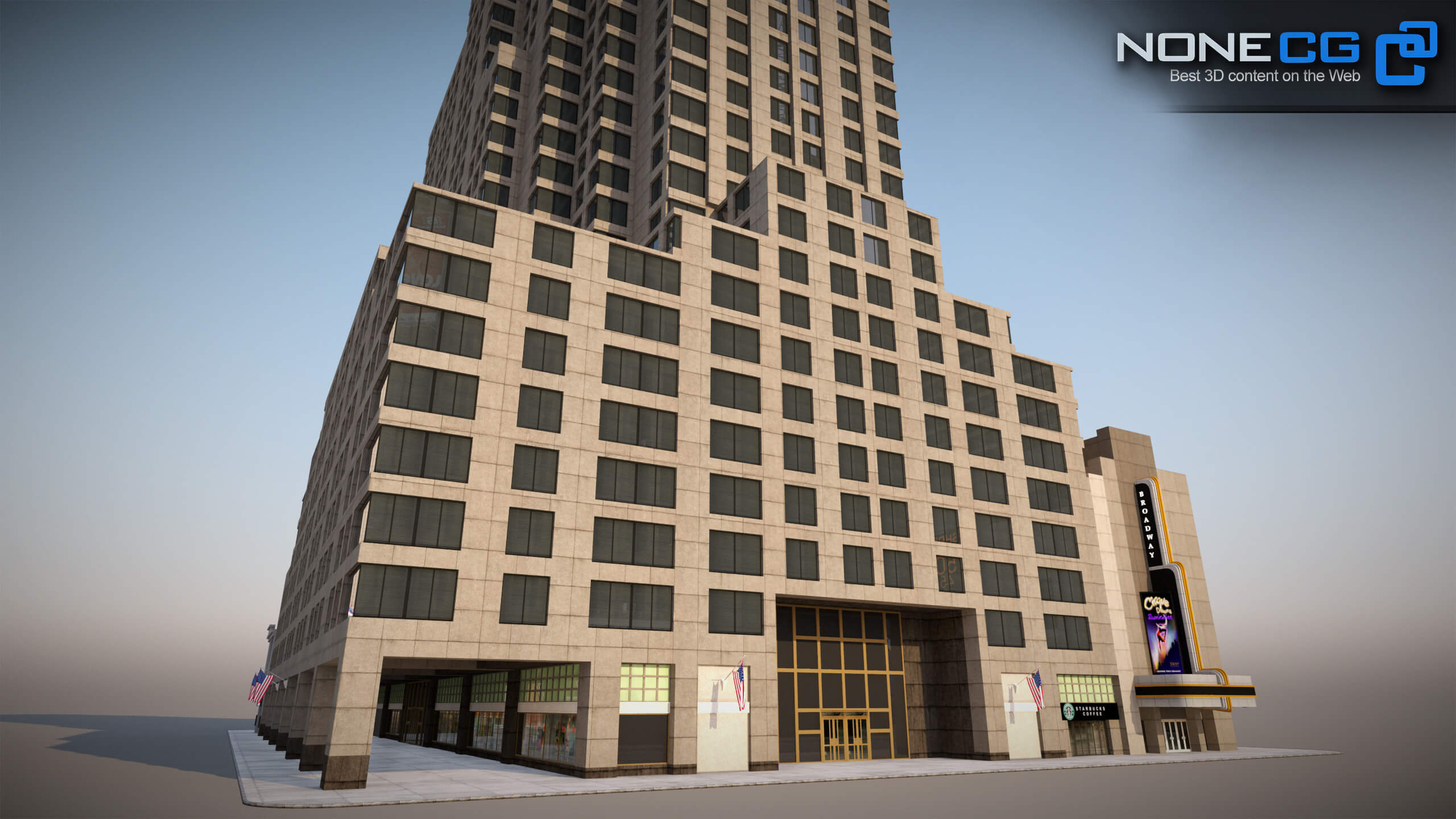 Building 1685 Broadway Theater - 3D Model by NoneCG