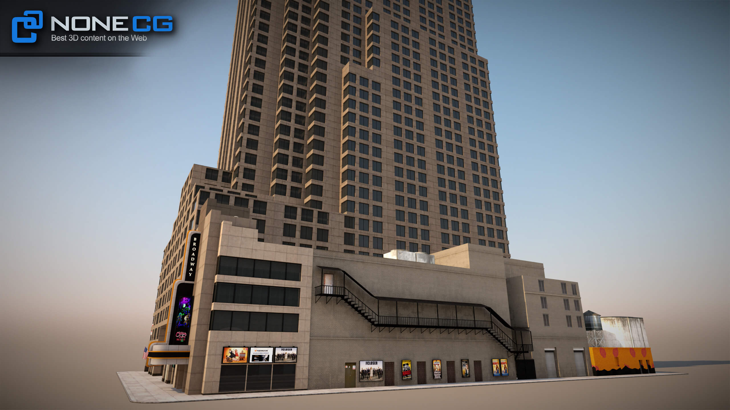 Building 1685 Broadway Theater - 3D Model by NoneCG