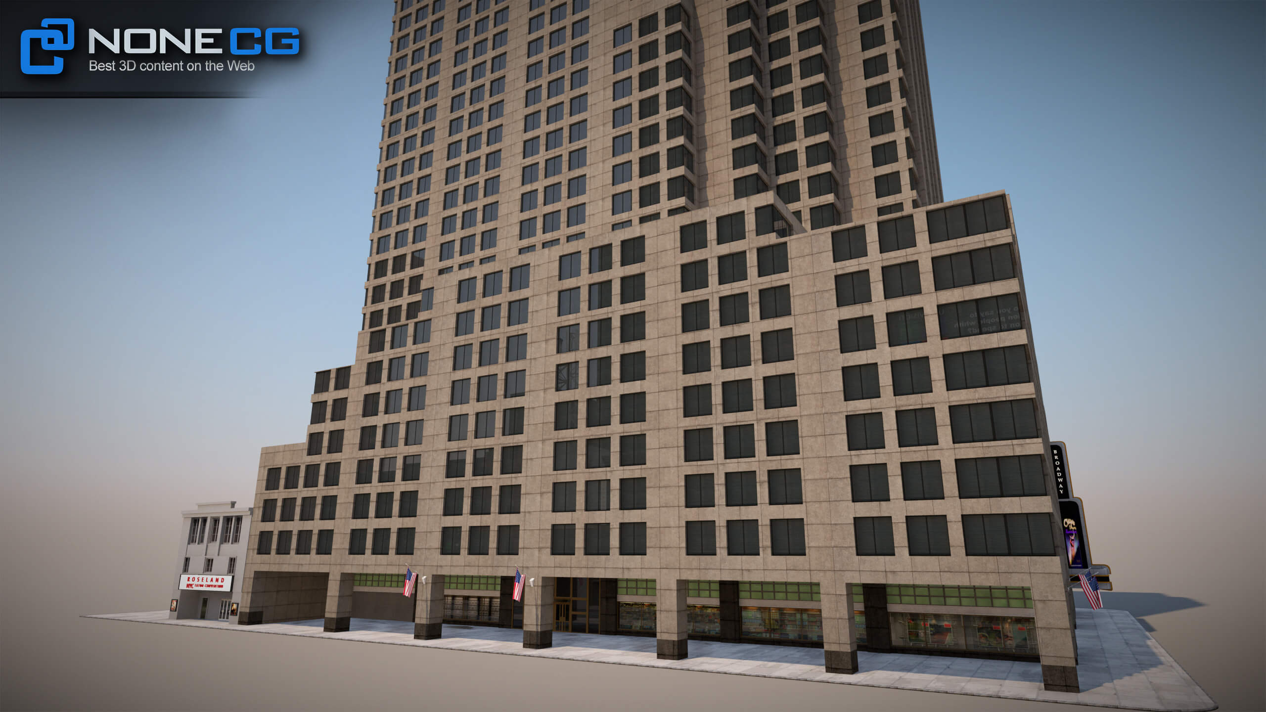 Building 1685 Broadway Theater - 3D Model by NoneCG