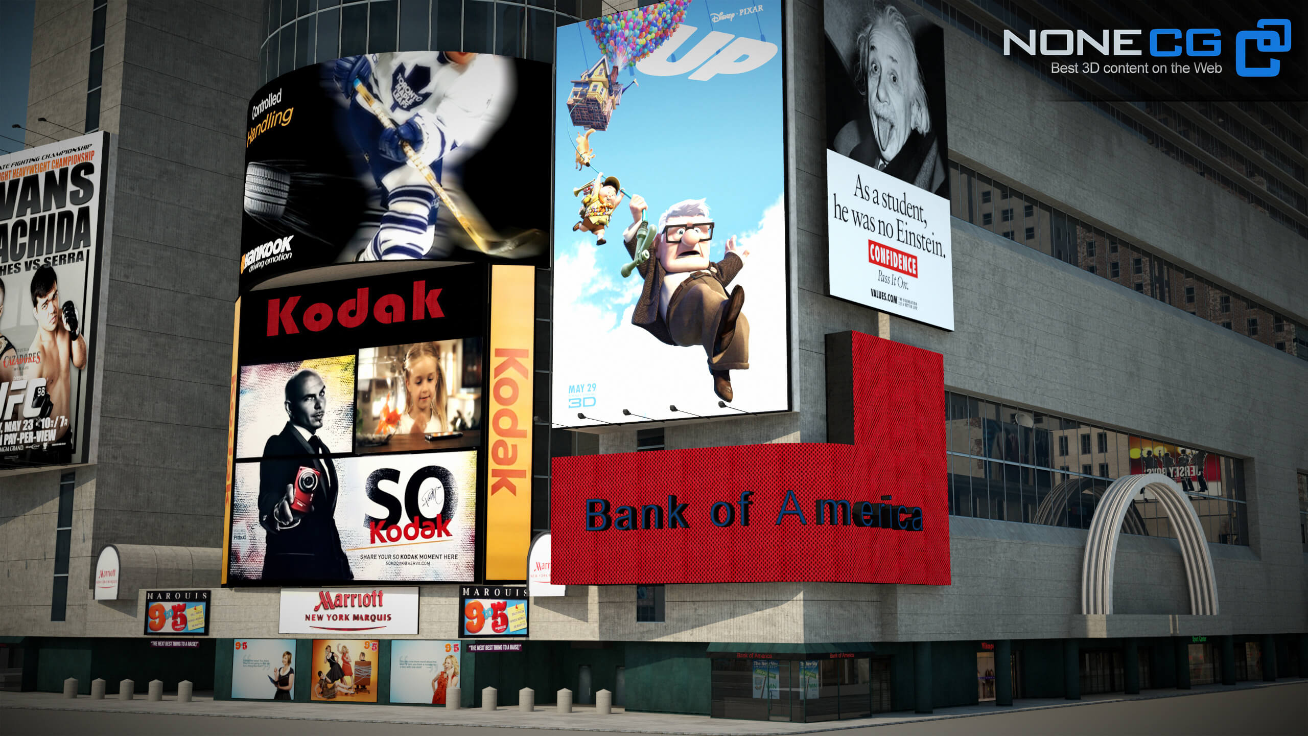 Building Marriott Marquis - 3D Model by NoneCG