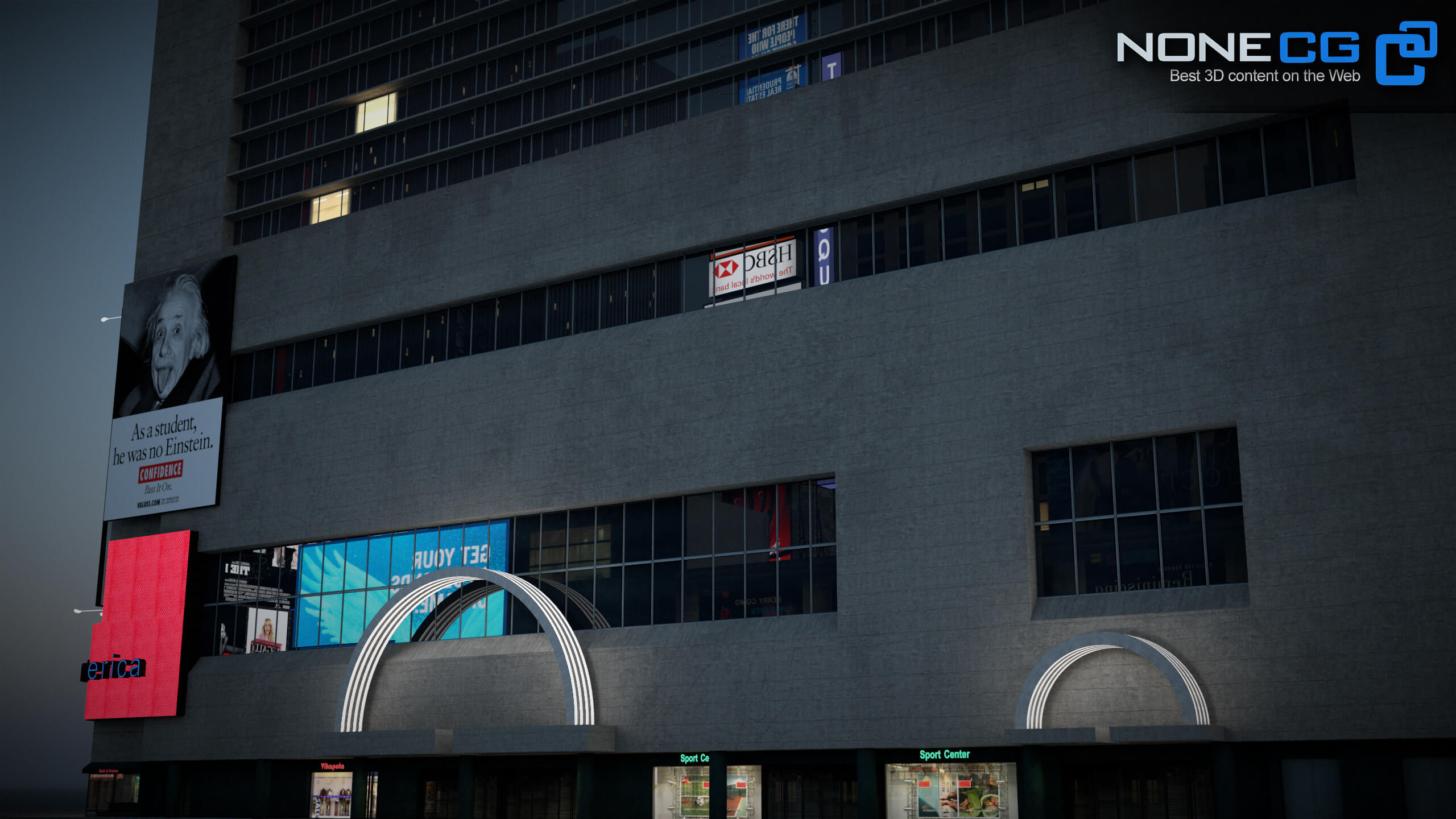 Building Marriott Marquis - 3D Model by NoneCG