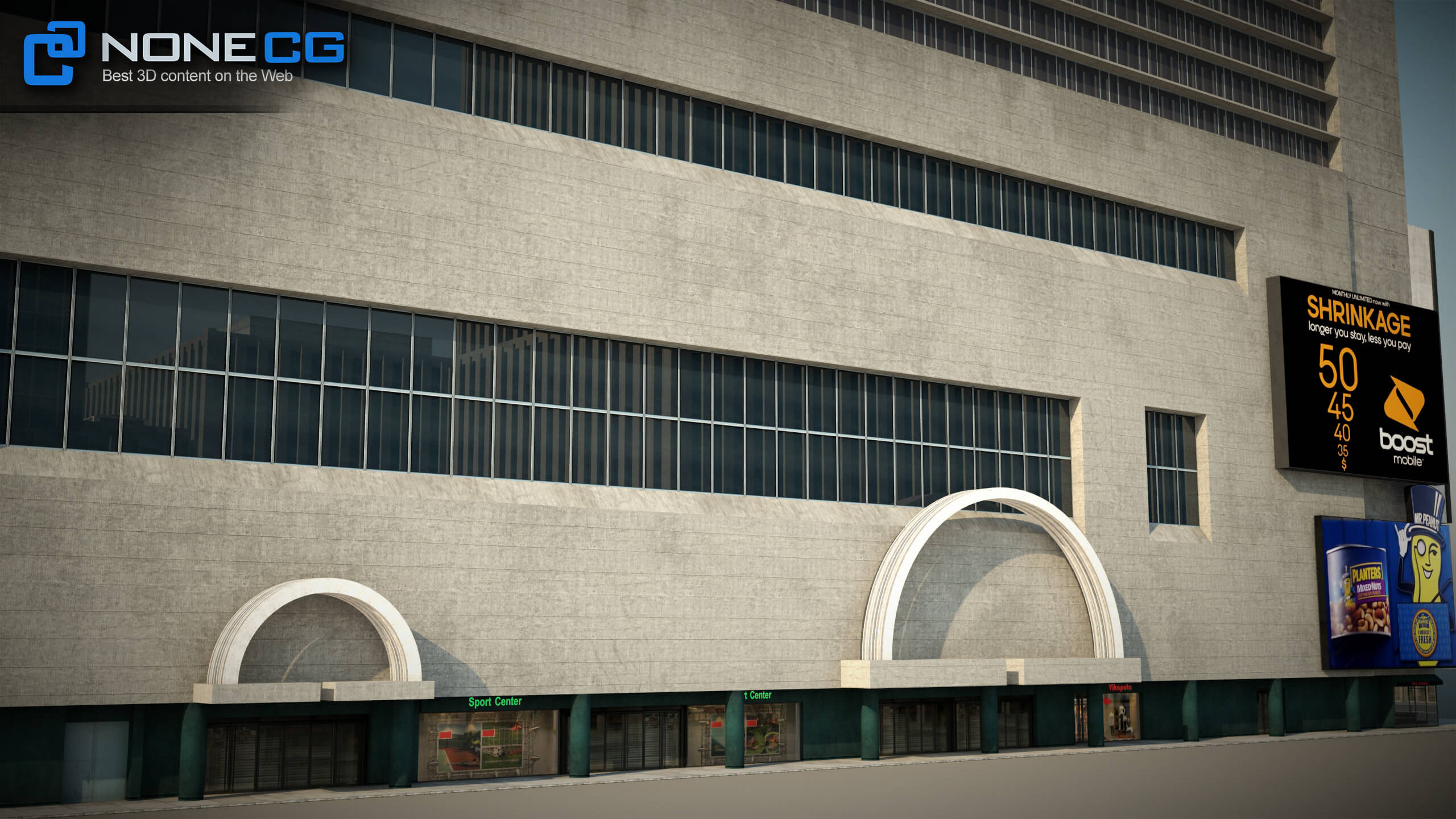 Building Marriott Marquis - 3D Model by NoneCG