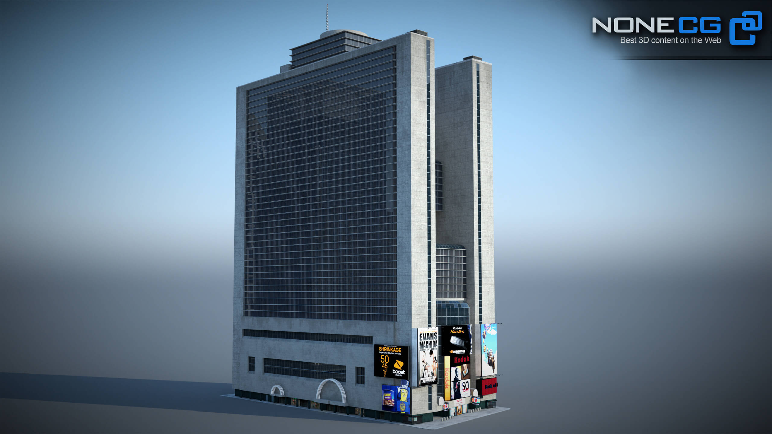Building Marriott Marquis - 3D Model by NoneCG