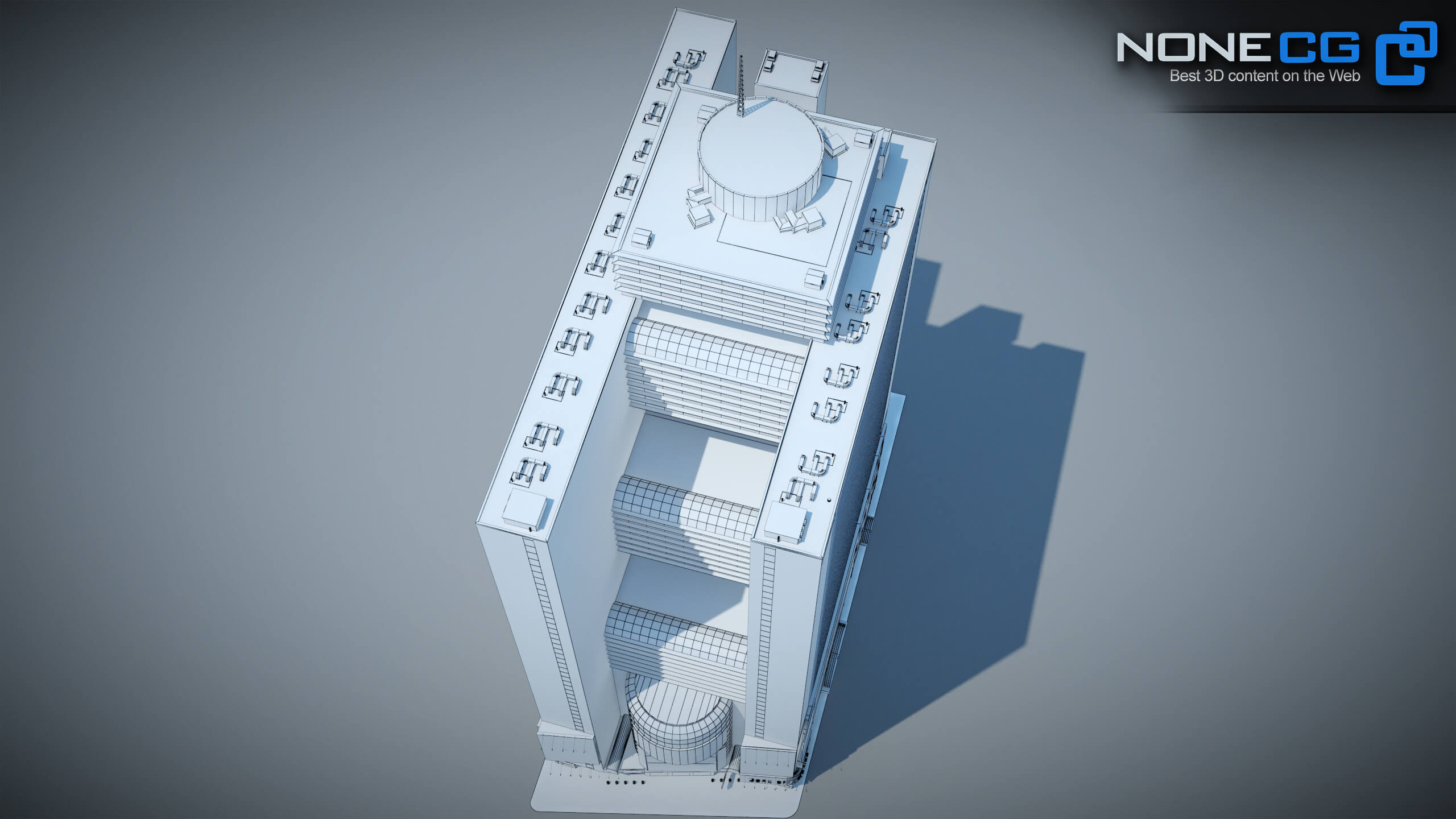 Building Marriott Marquis - 3D Model by NoneCG