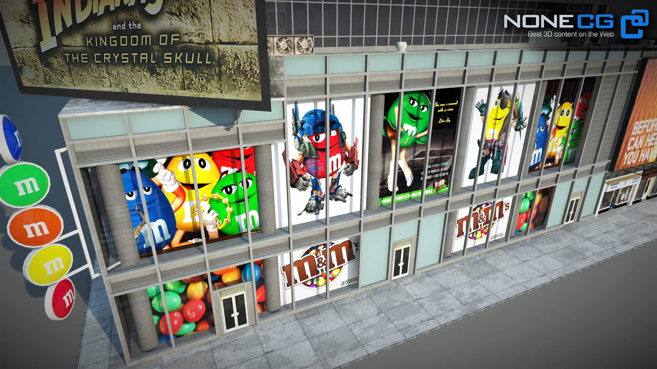 Building M&M's - 3D Model by NoneCG