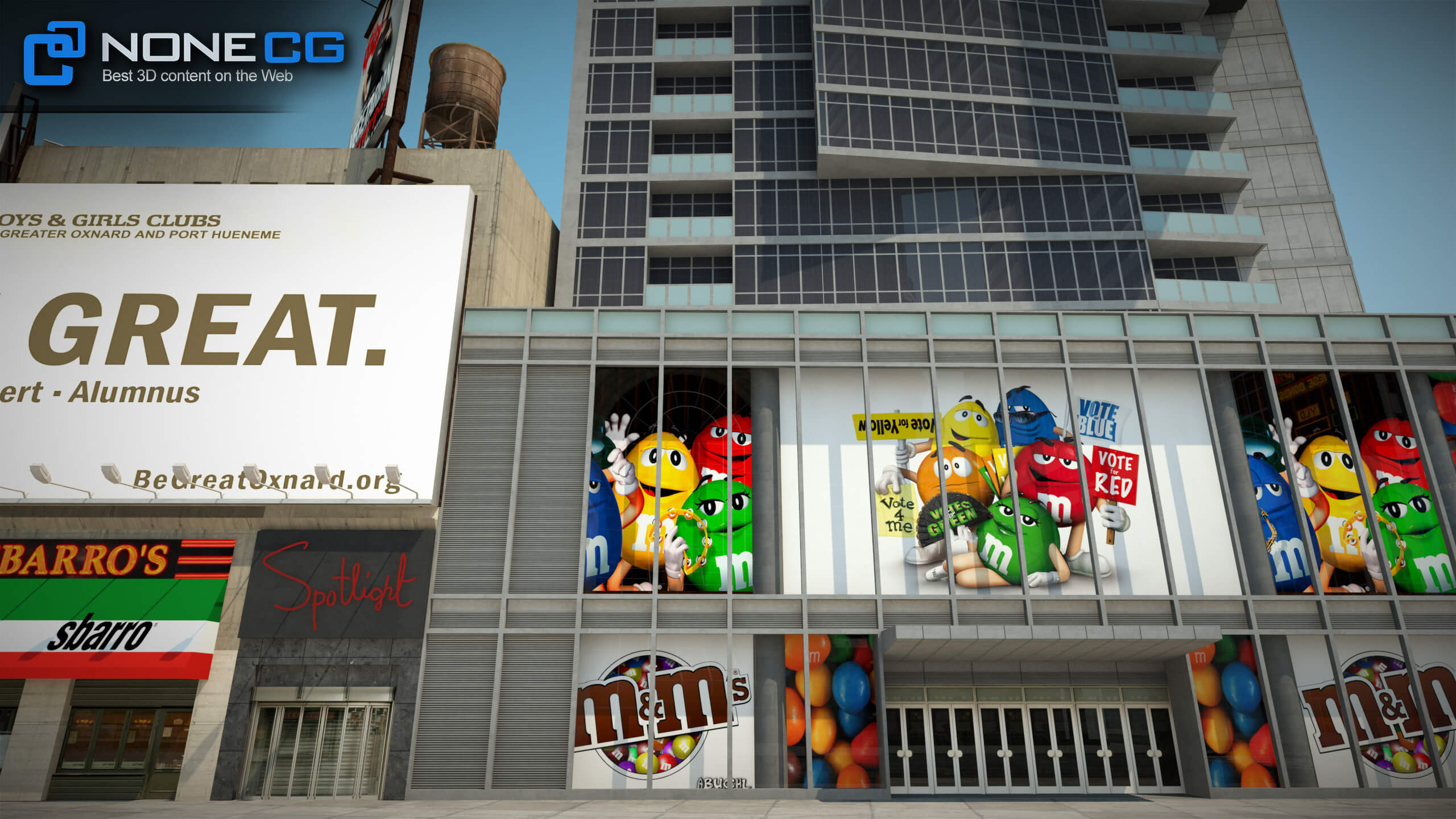 Building M&M's - 3D Model by NoneCG