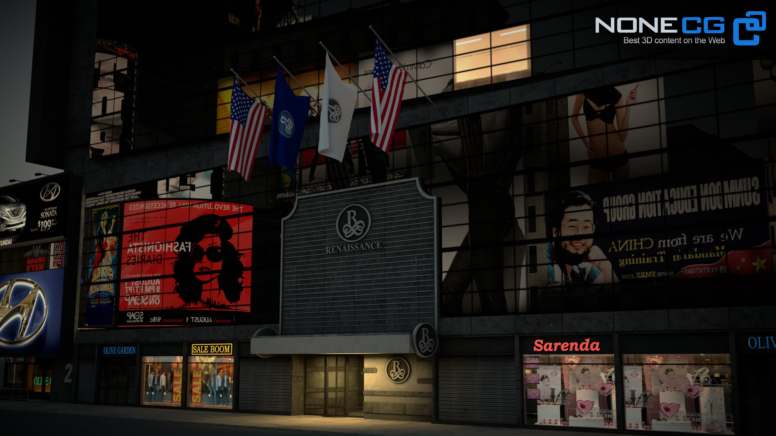 Building Ramada Renaissance - 3D Model by NoneCG