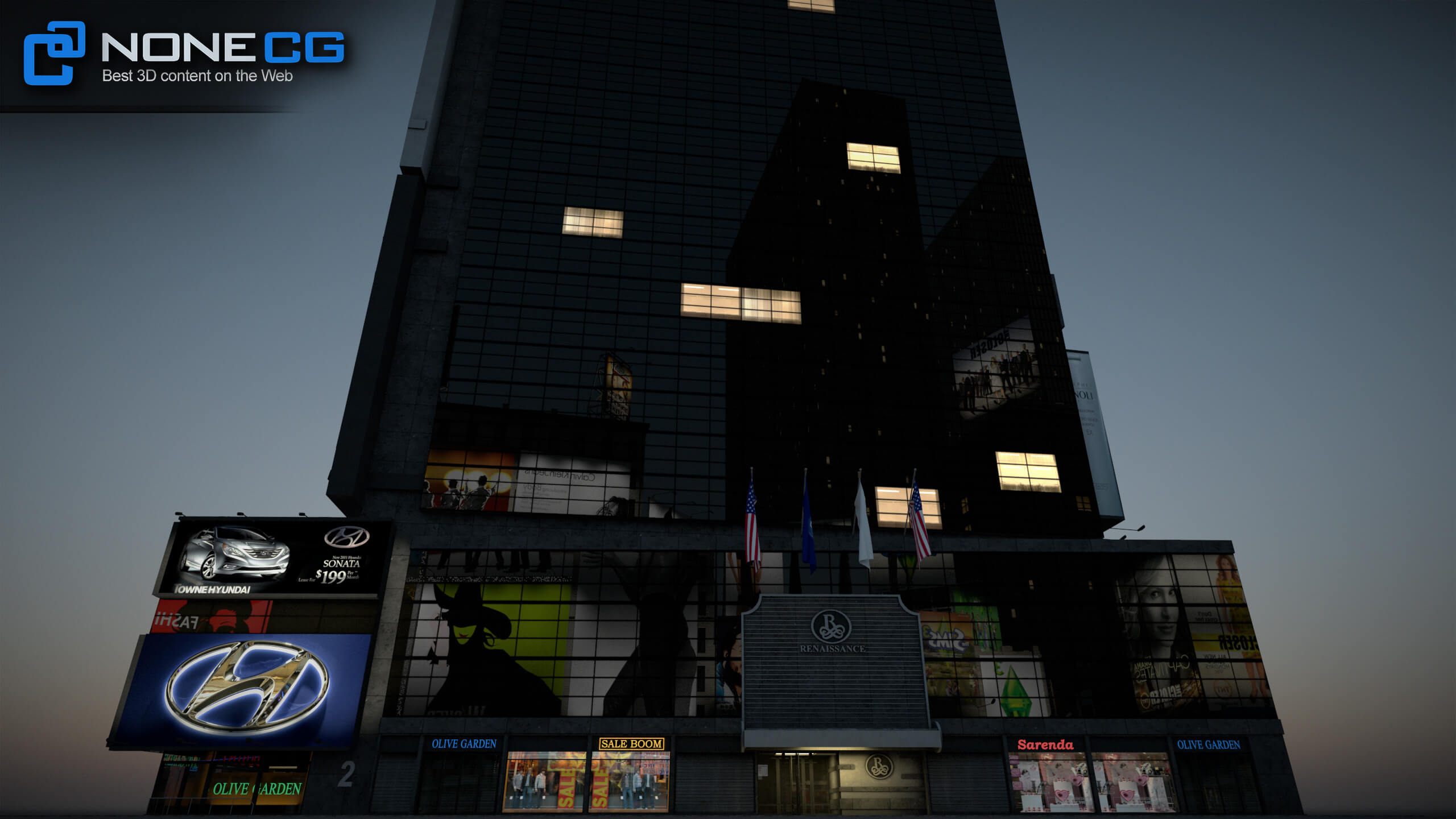 Building Ramada Renaissance - 3D Model by NoneCG