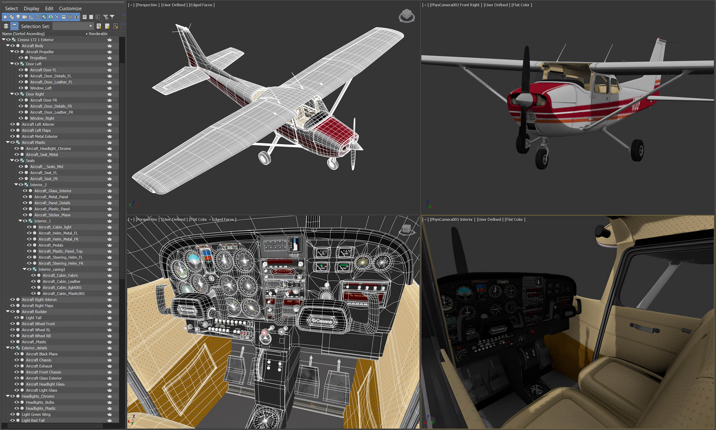 Cessna Plane - 3D Model by NoneCG