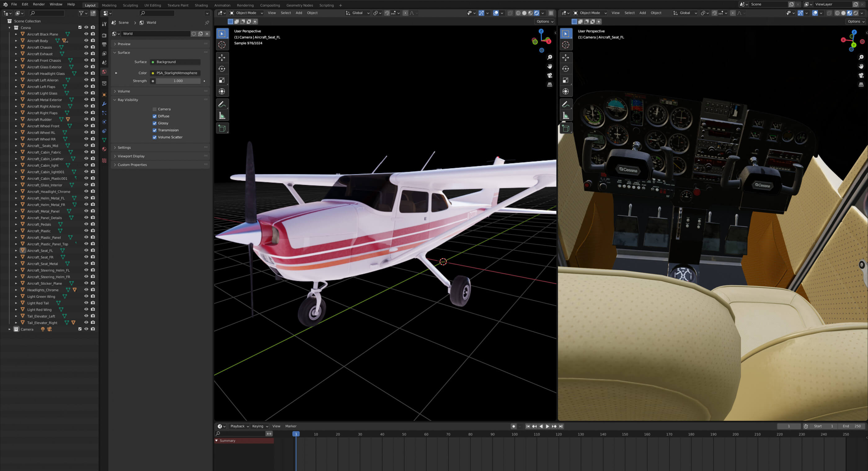 Cessna Plane - 3D Model by NoneCG