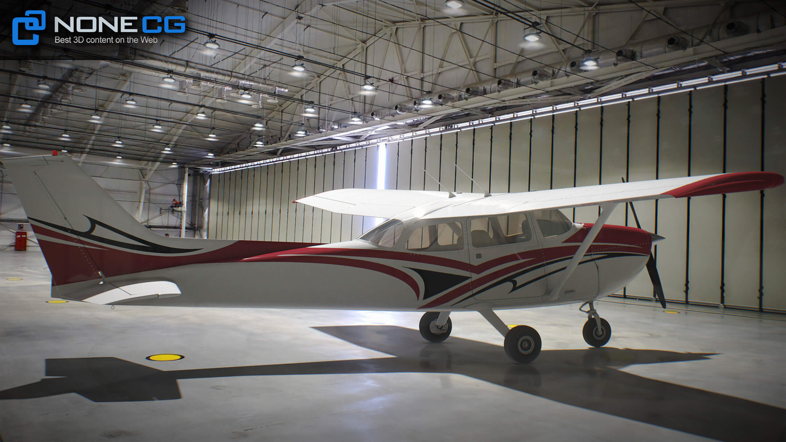 Cessna Plane - 3D Model by NoneCG