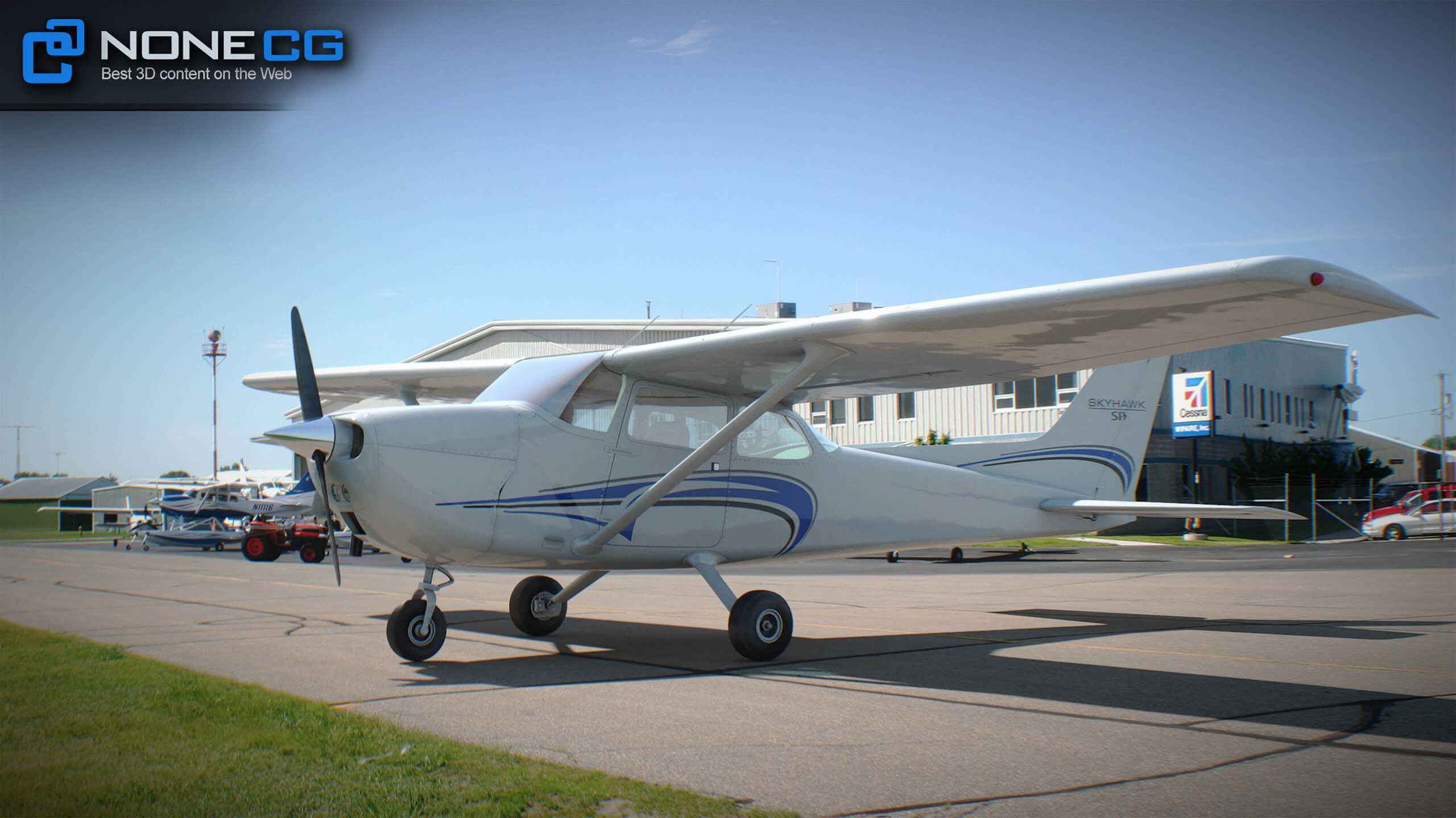 Cessna Plane - 3D Model by NoneCG