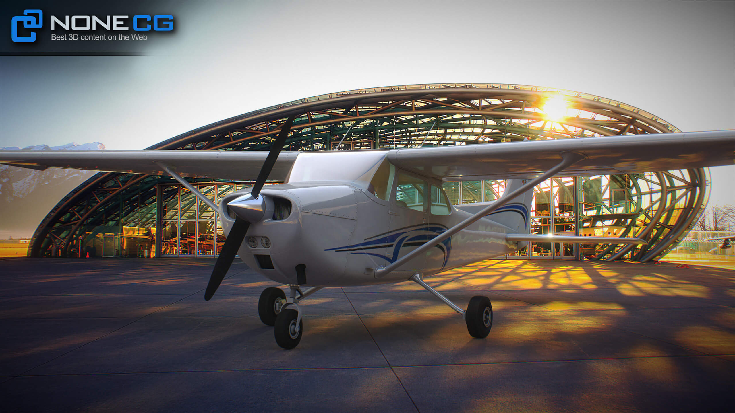 Cessna Plane - 3D Model by NoneCG