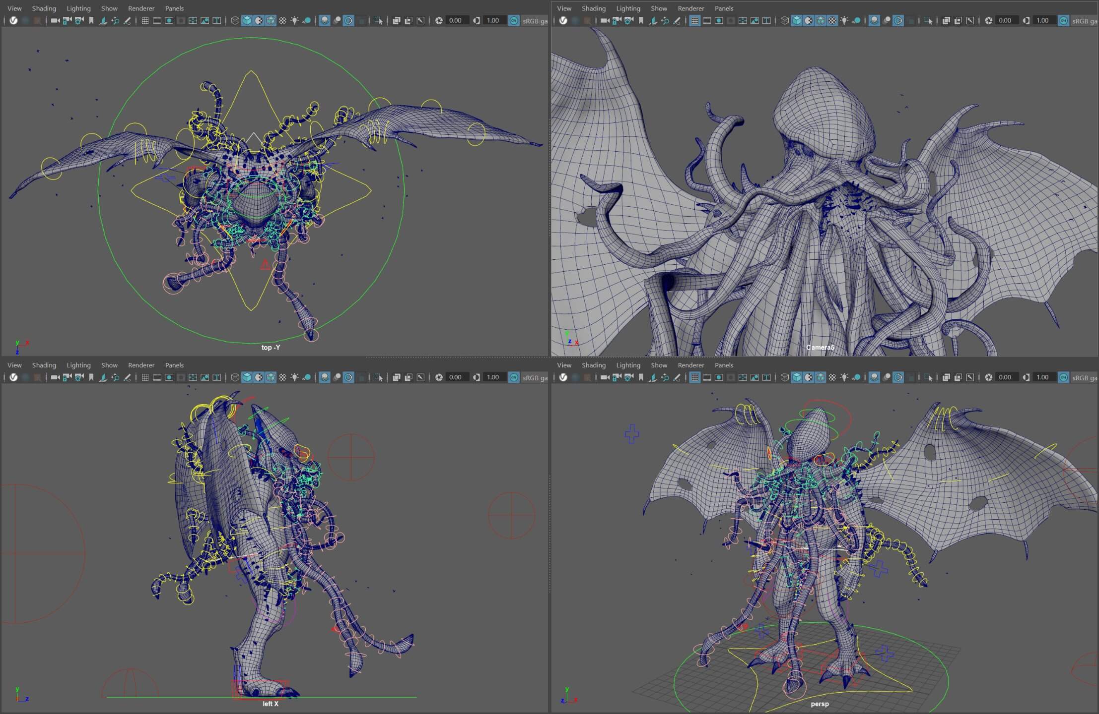 Cthulhu Rigged - 3D Model by NoneCG