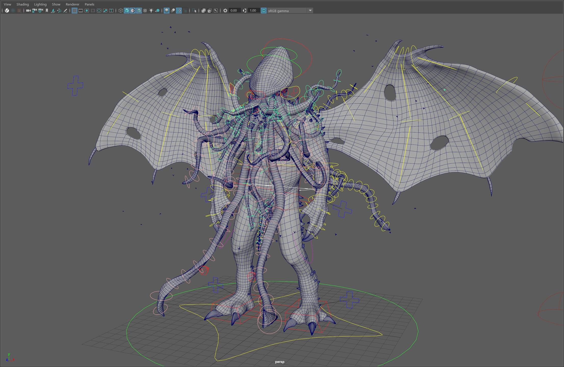 Cthulhu Rigged - 3D Model by NoneCG