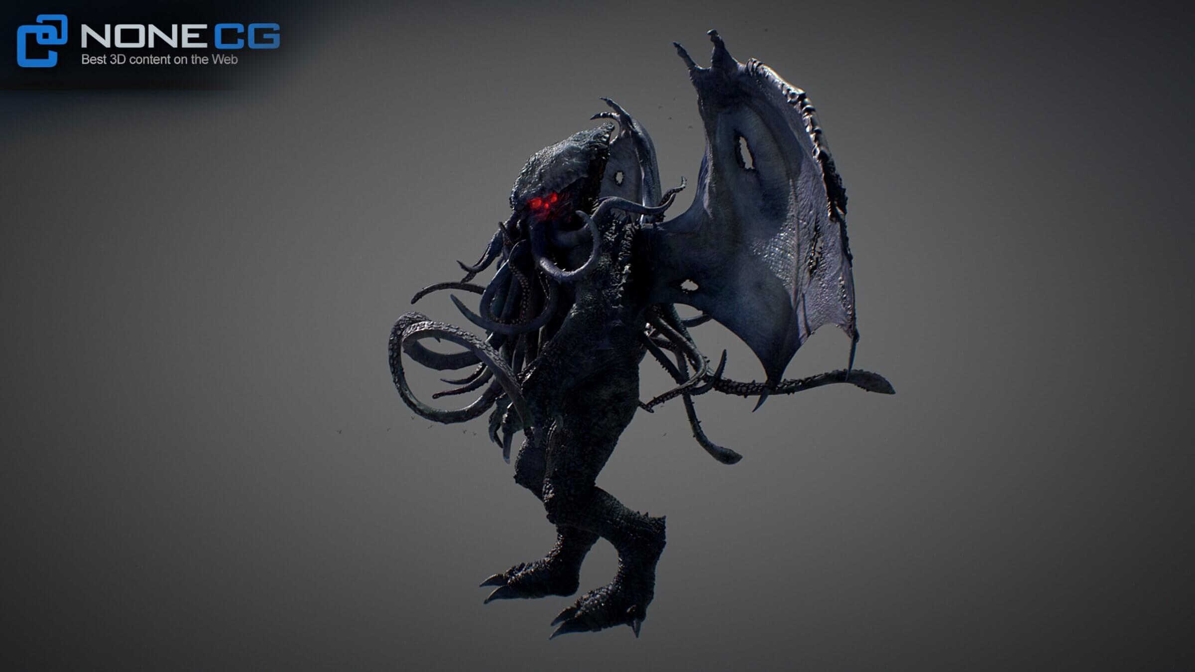 Cthulhu Rigged - 3D Model by NoneCG
