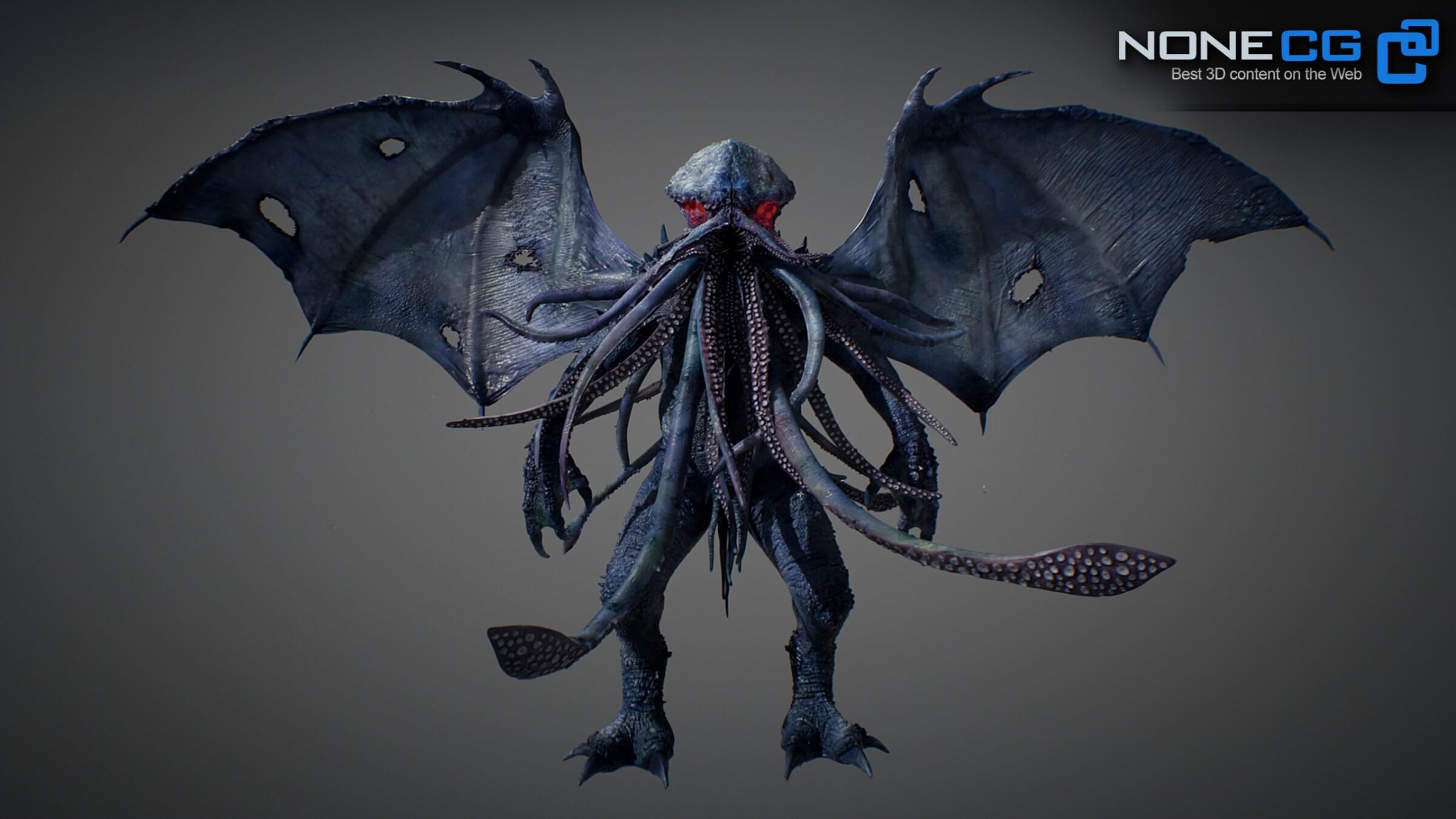 Cthulhu Rigged - 3D Model by NoneCG