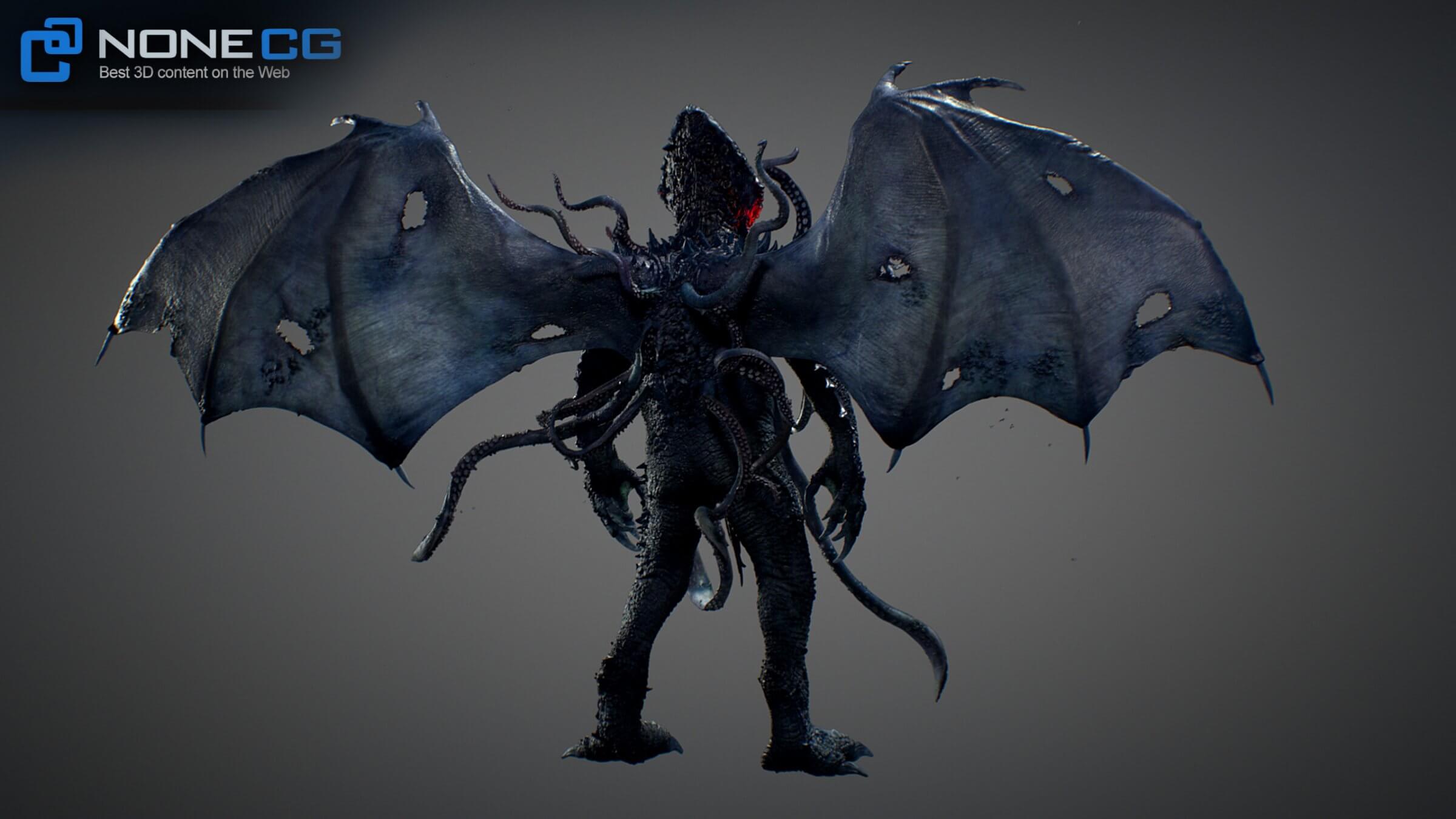 Cthulhu Rigged - 3D Model by NoneCG
