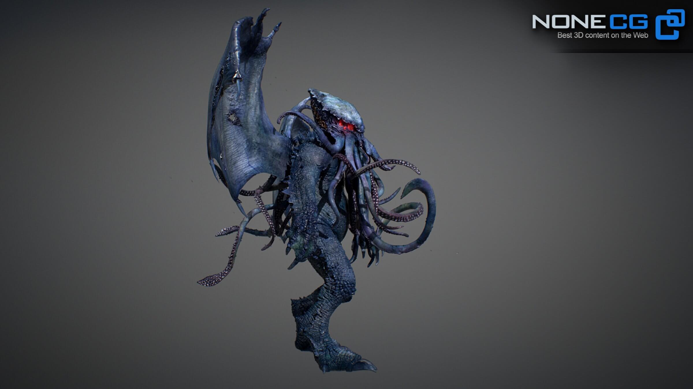 Cthulhu Rigged - 3D Model by NoneCG