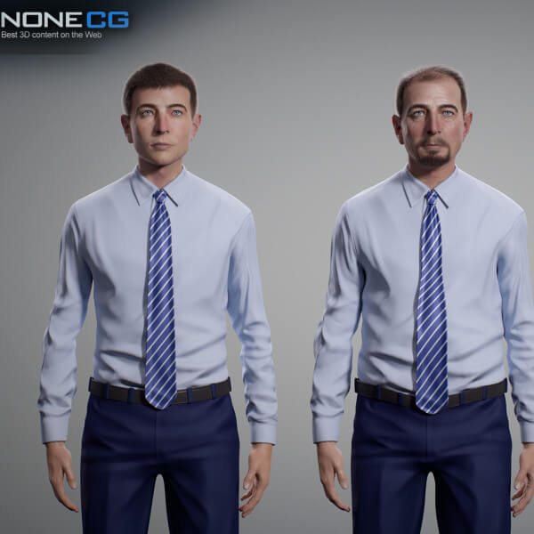 3D Aging Man 3D Render | RenderHub Gallery