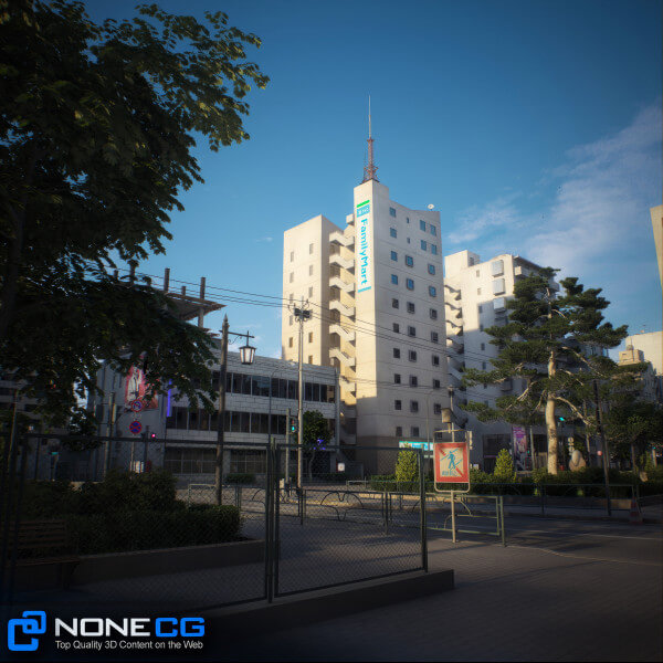 3D Japan City 3D Render | RenderHub Gallery