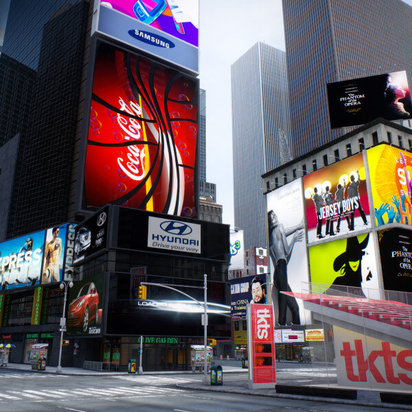 3D Times Square 3D Render | RenderHub Gallery
