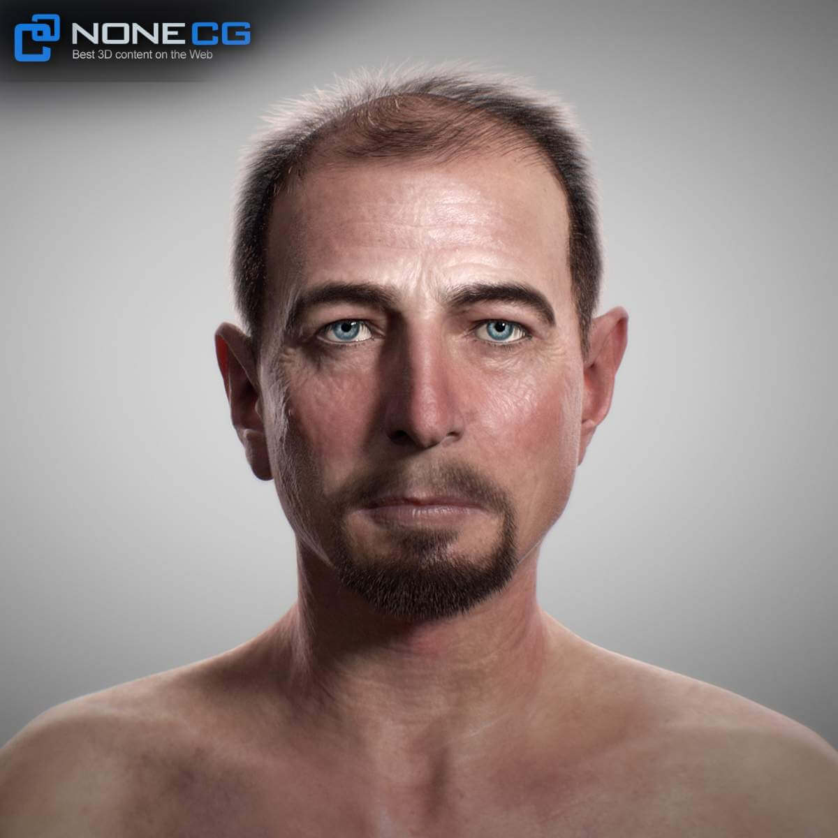 Middle Age Man Alex - 3D Model by NoneCG