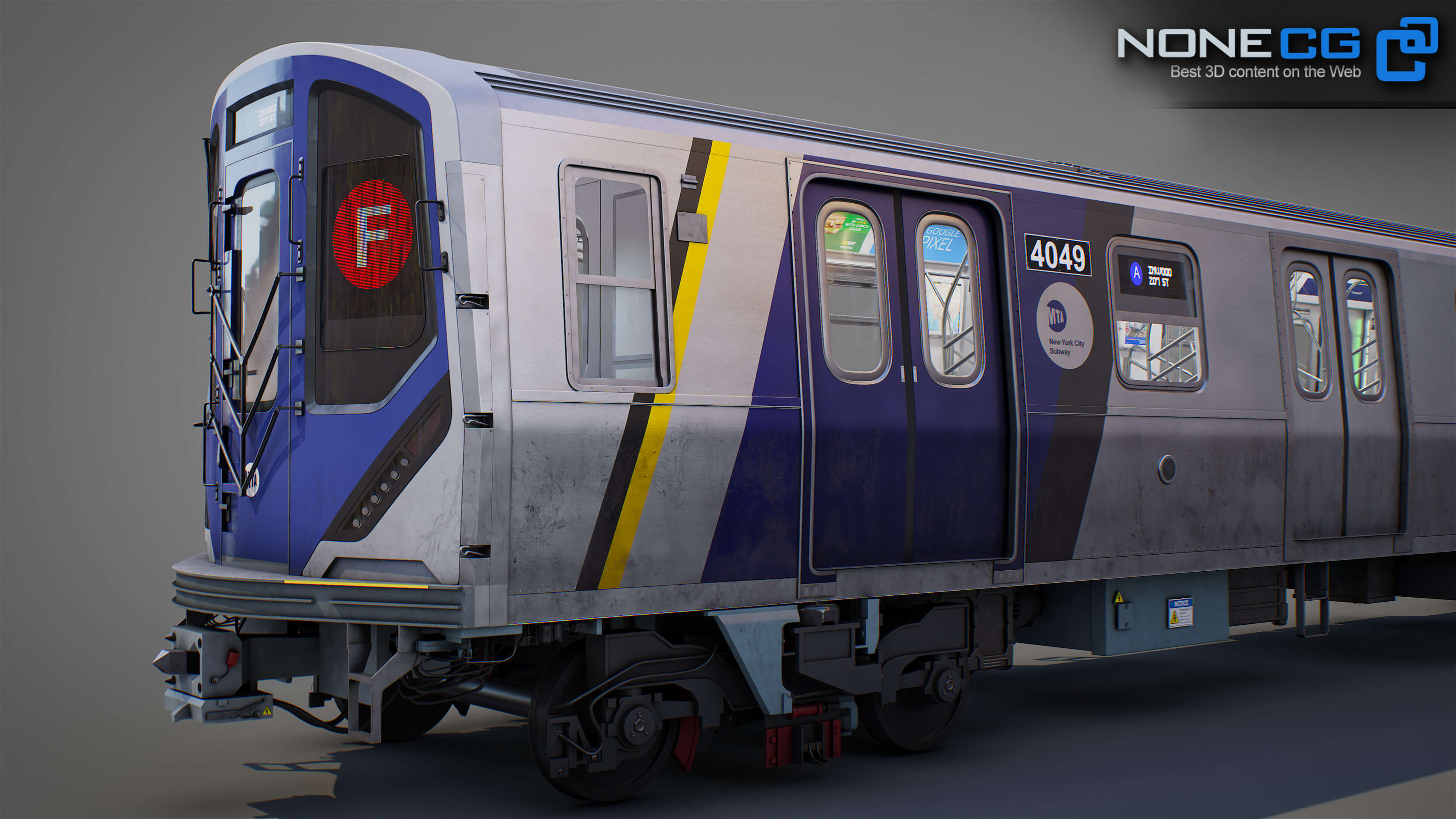New York City R211 Subway Trains - 3D Model by NoneCG