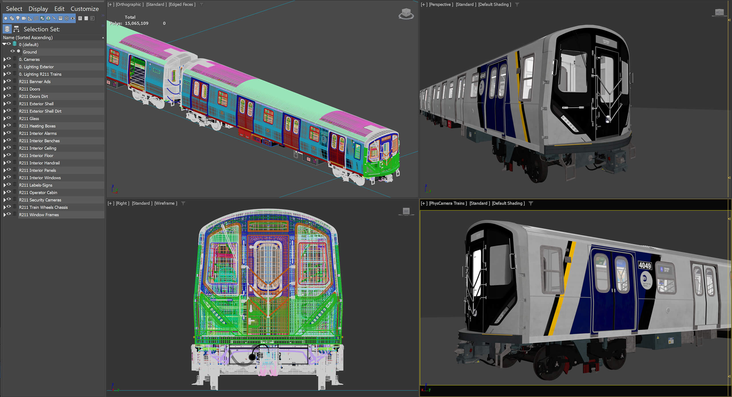 New York City R211 Subway Trains - 3D Model by NoneCG