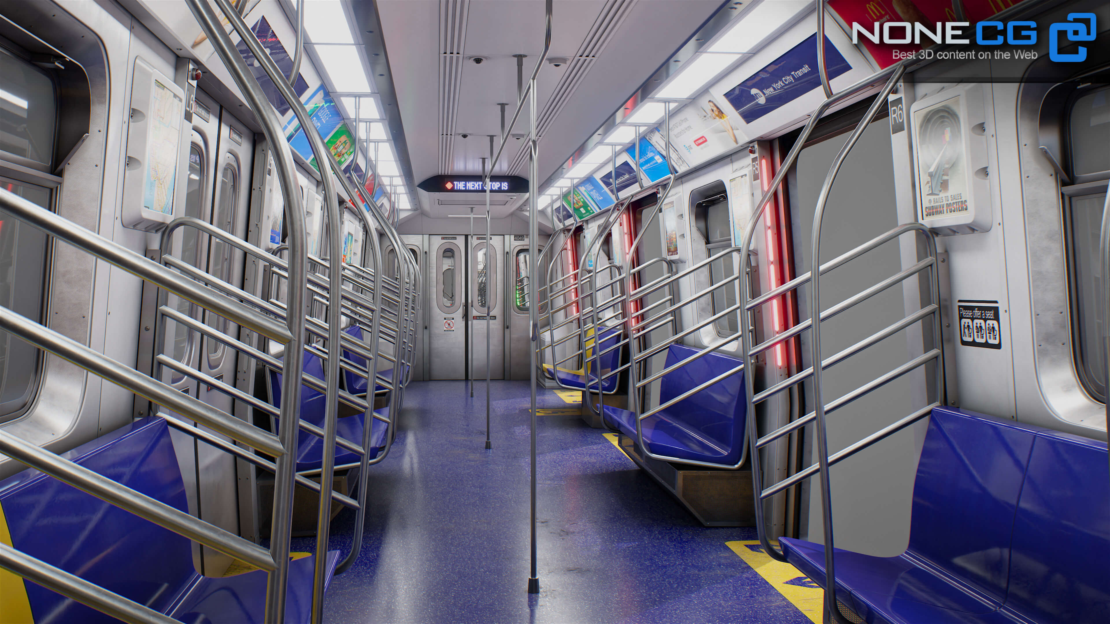 New York City R211 Subway Trains - 3D Model by NoneCG