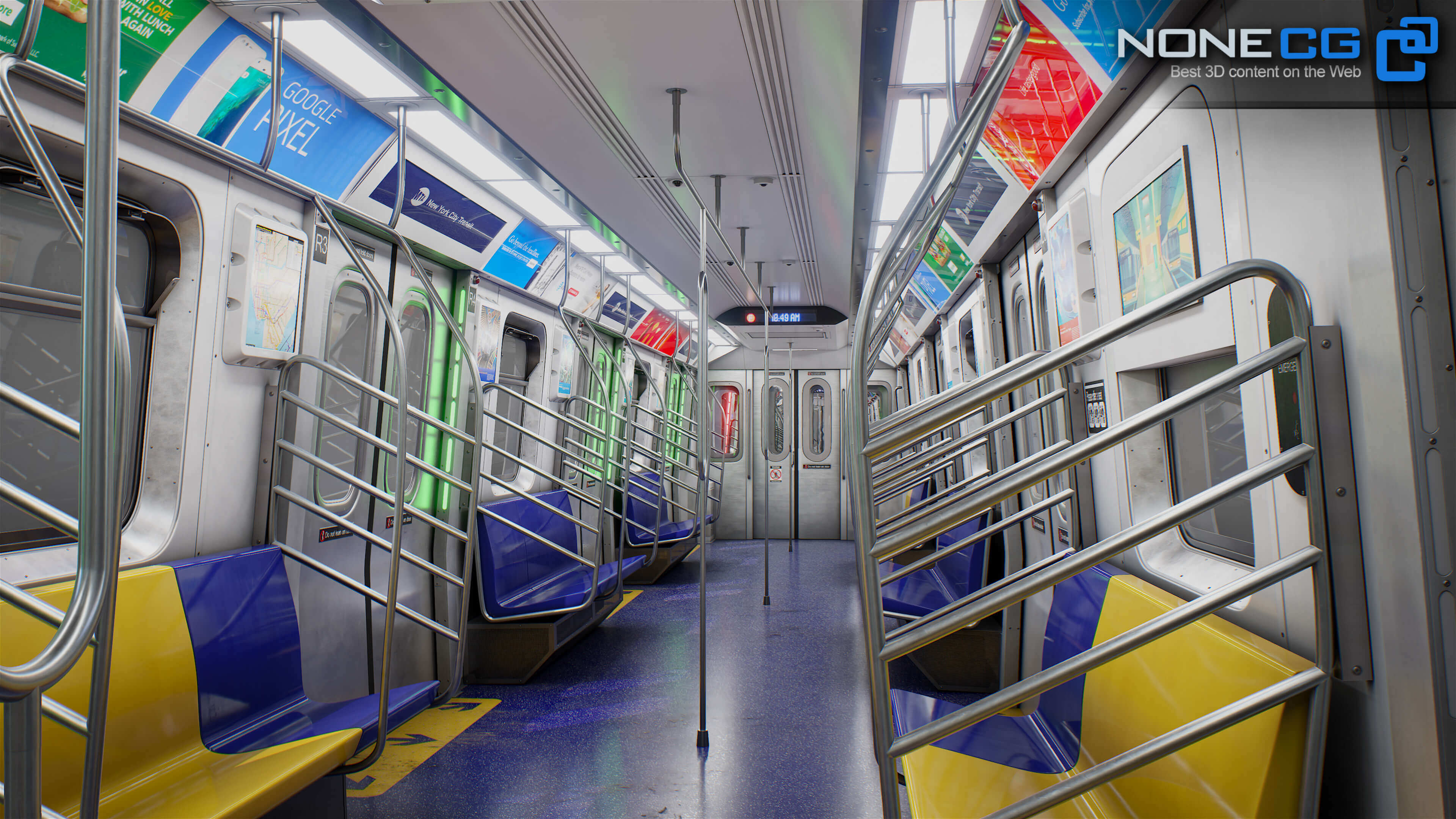 New York City R211 Subway Trains - 3D Model by NoneCG