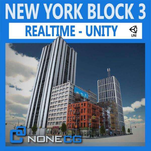 NYC Block #3 - 3D Model by NoneCG