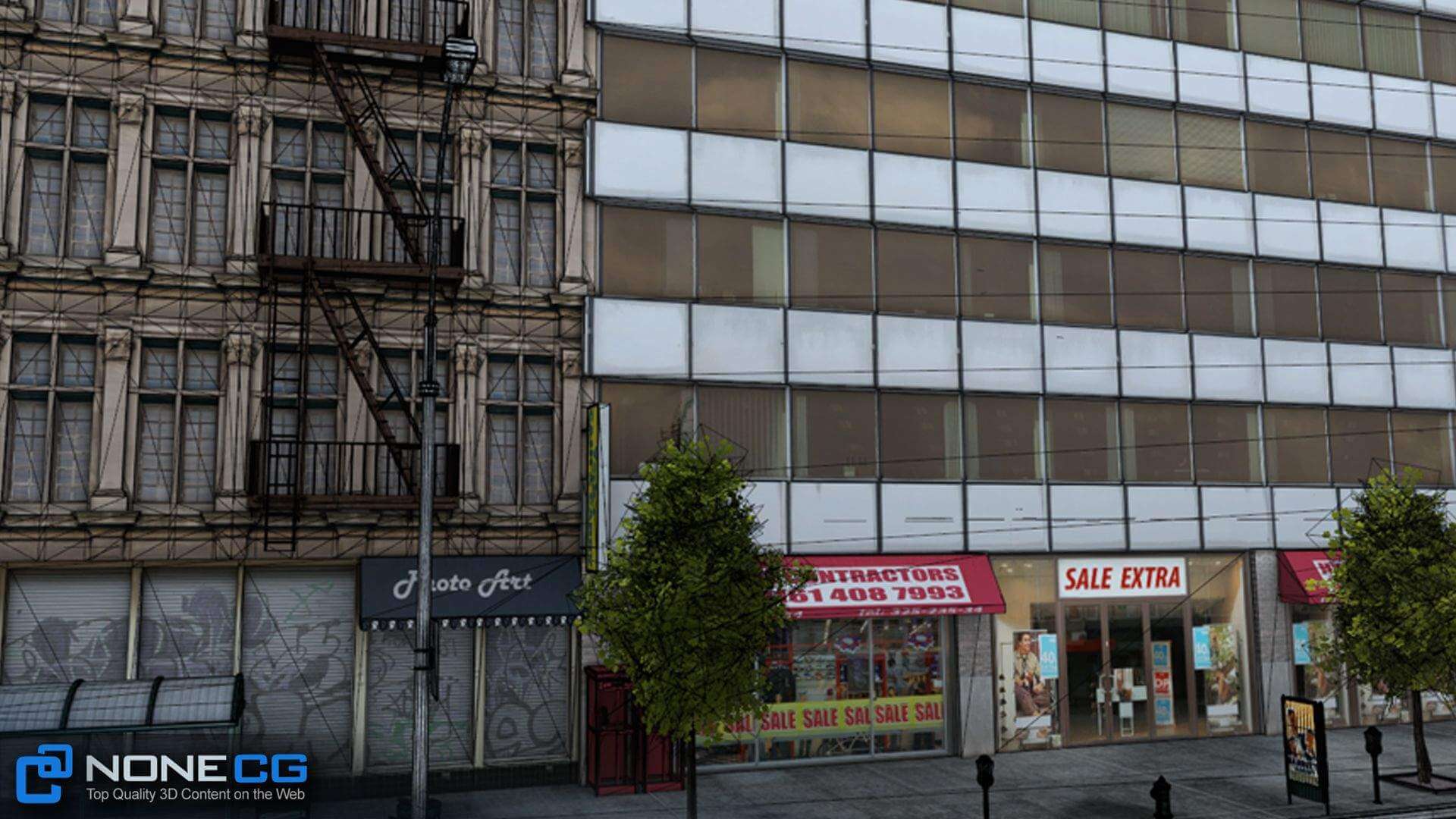 NYC Block #7 - 3D Model by NoneCG