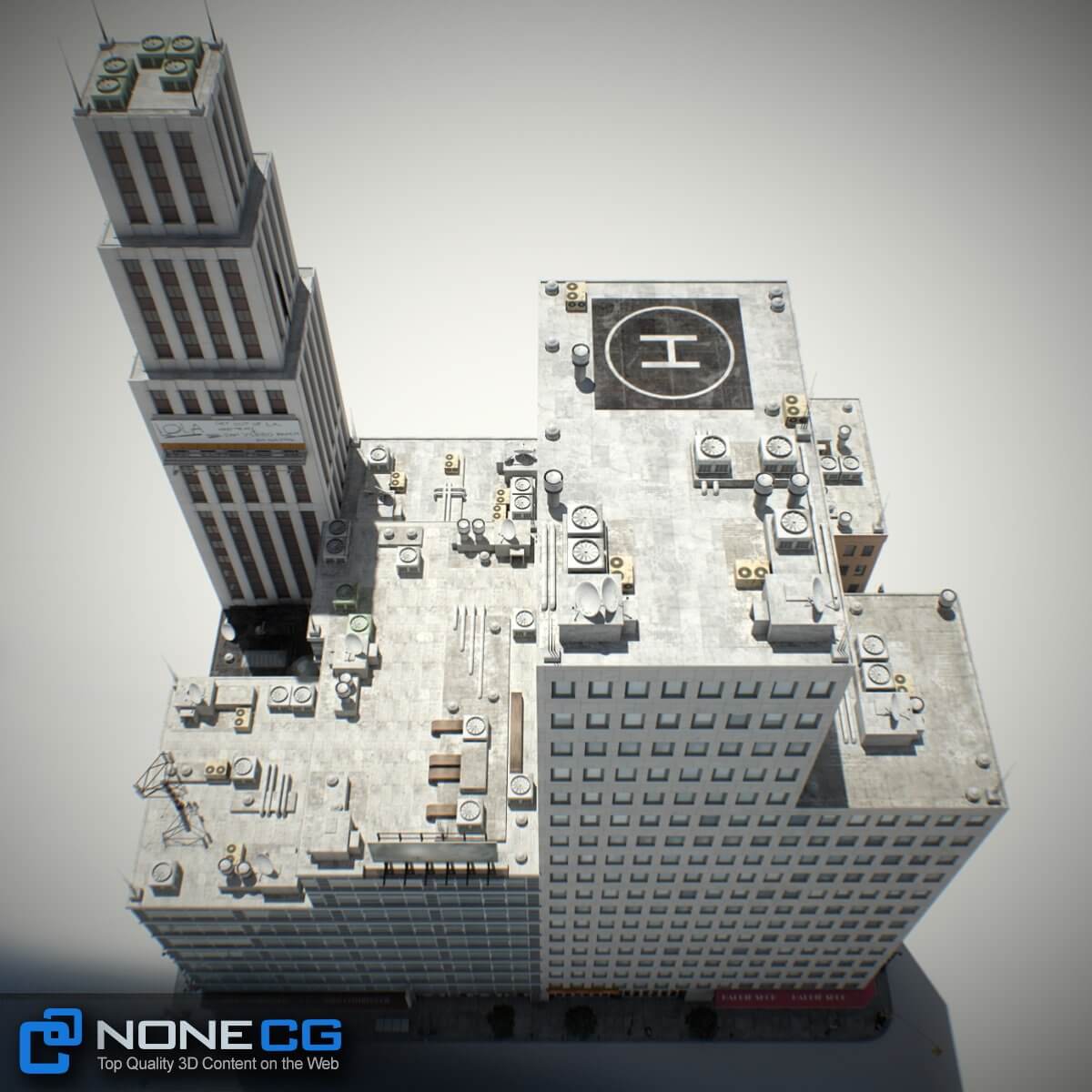 NYC Block Set 1 - 3D Model by NoneCG