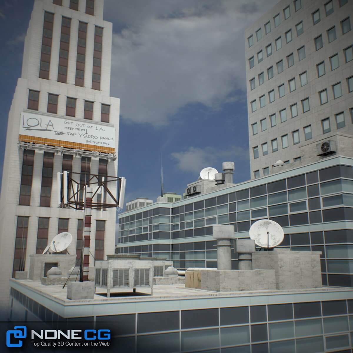 NYC Block Set 1 - 3D Model by NoneCG