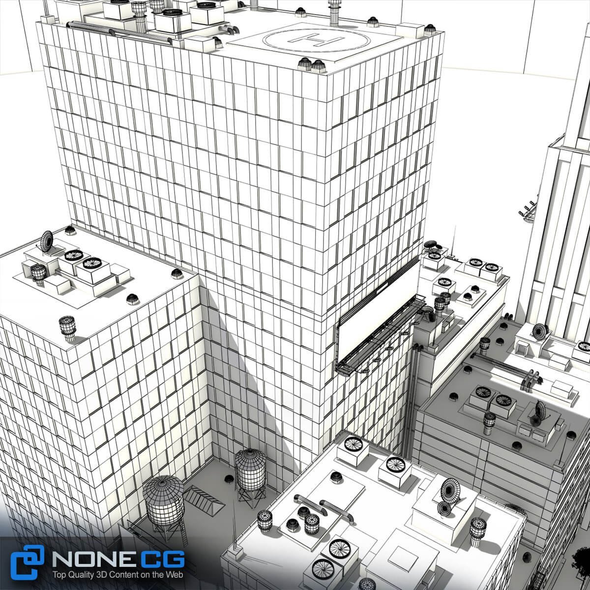 NYC Block Set 1 - 3D Model by NoneCG